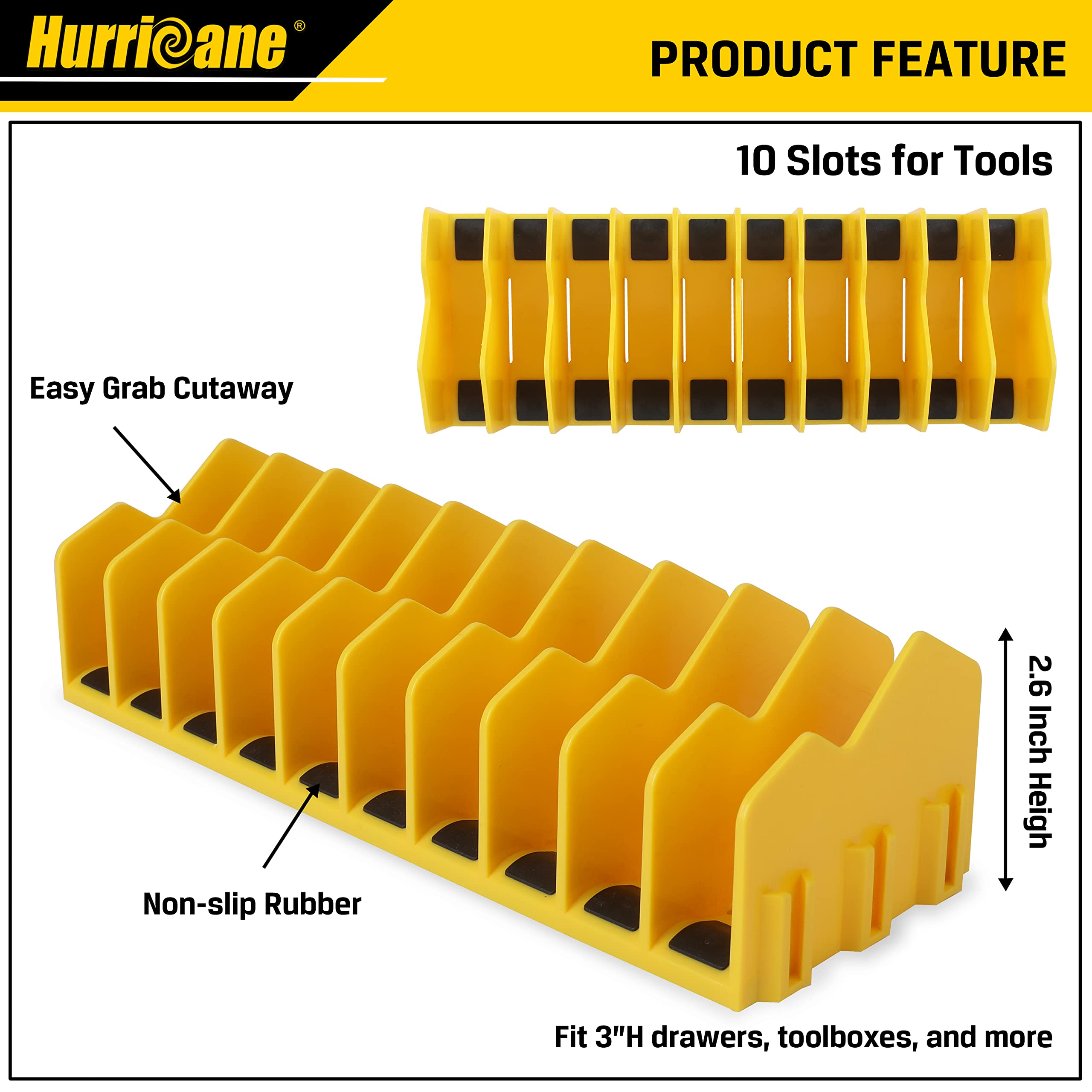 Snapklik.com : HURRICANE Plier Organizer Rack, 10-Slot Pliers Cutters ...