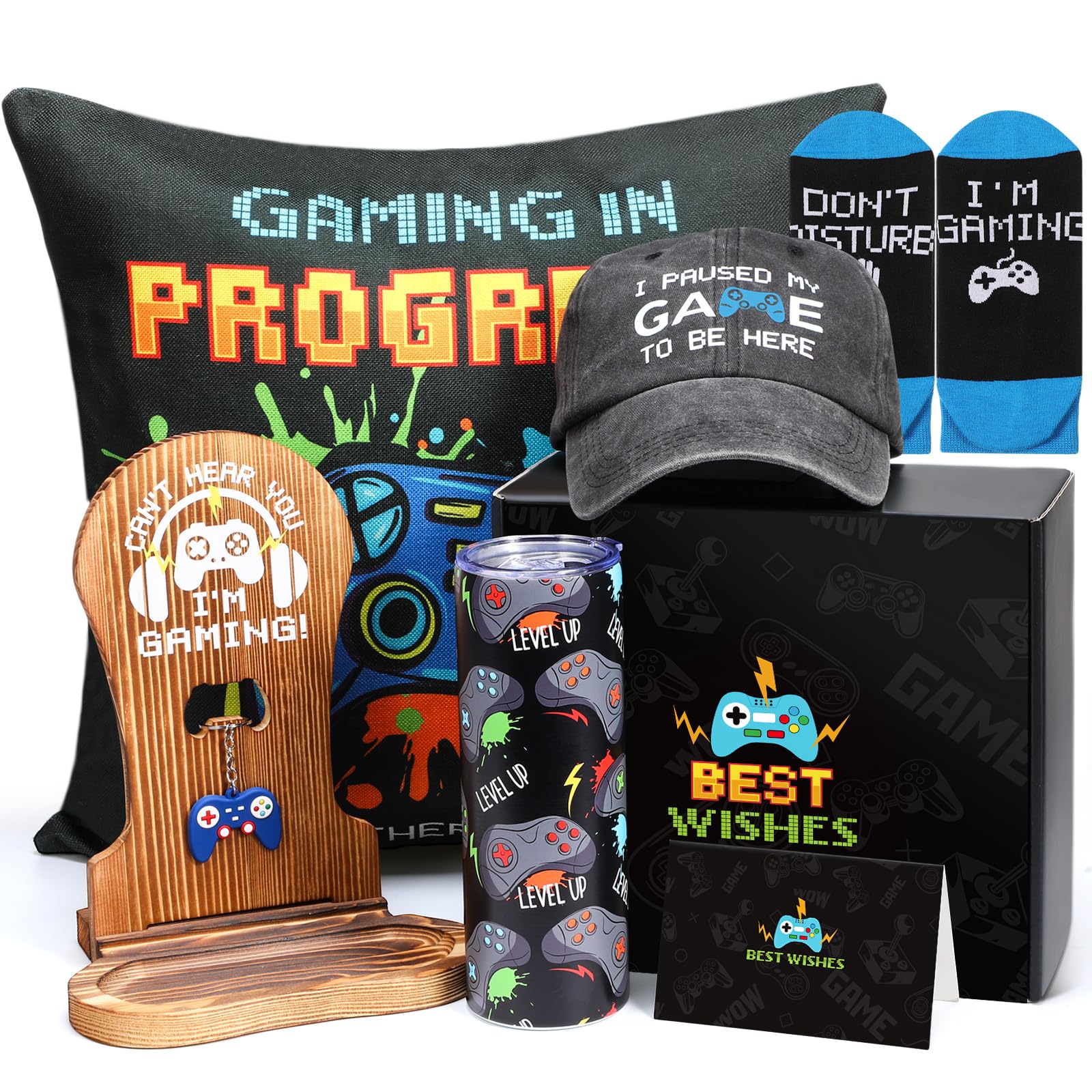 Amazon.com: Sieral 8 Pcs Gamer Gifts Box Video Game Gift Ideas Gaming ...