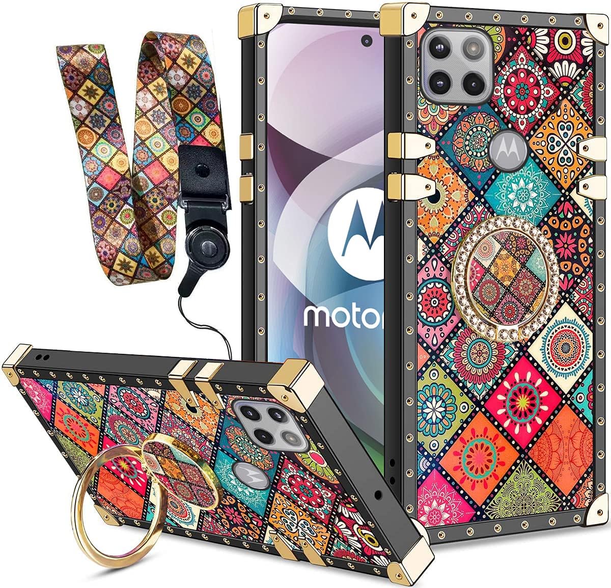 Amazon.com: for Motorola Moto One 5G Ace Case Tpu Crystal Butterfly ...