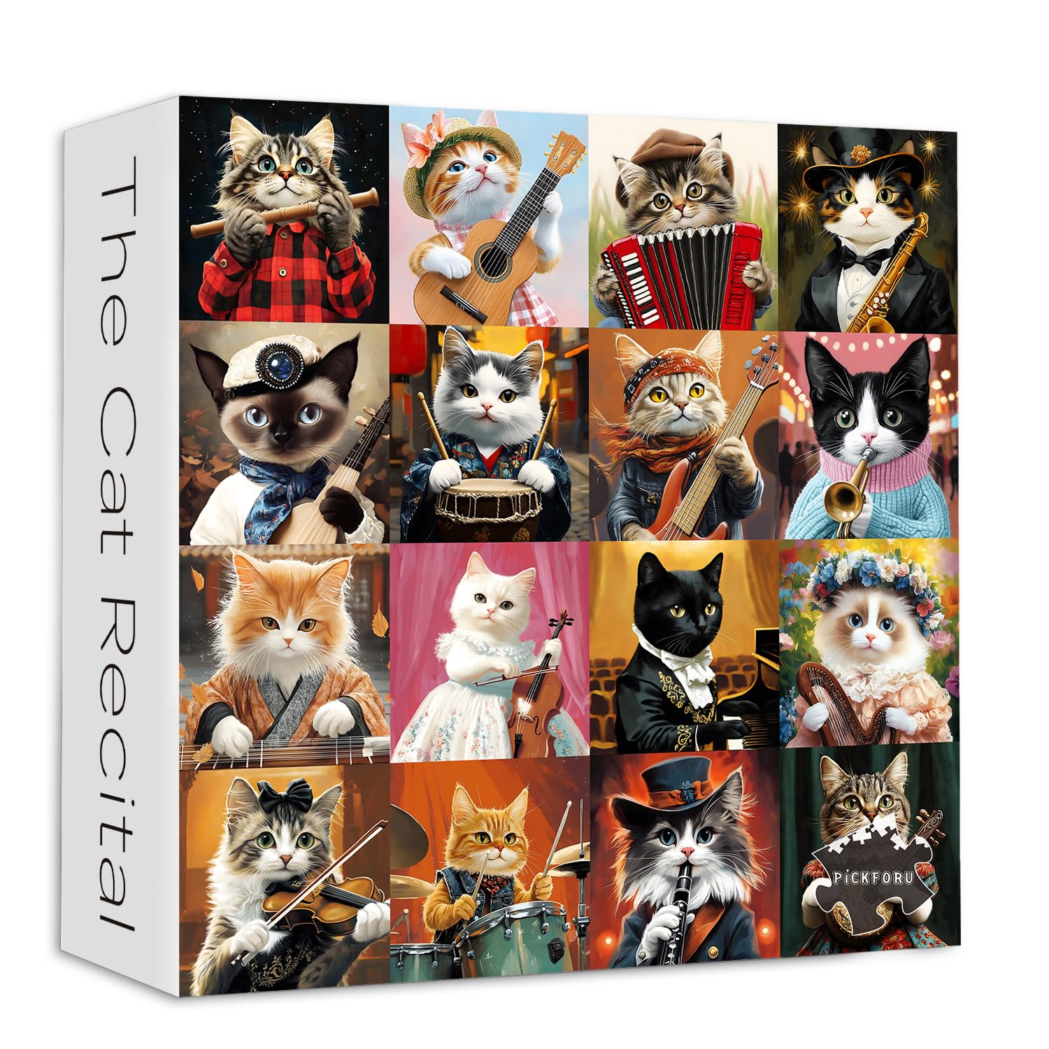 Amazon.com: PICKFORU Cat Puzzles for Adults 1000 Pieces, Funny Animals ...