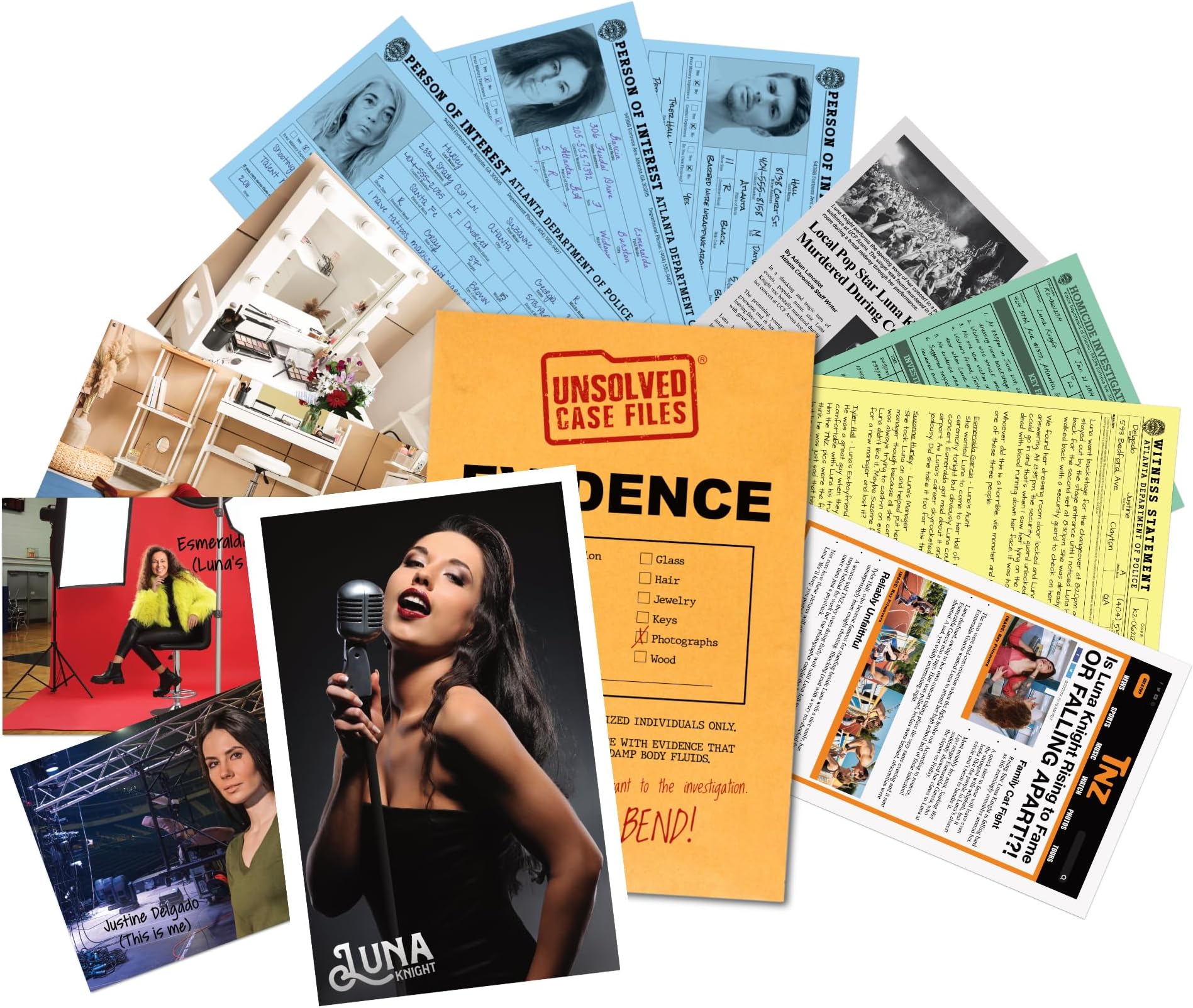 UNSOLVED CASE FILES: Cold Case Murder Mystery Game: Who Murdered ...