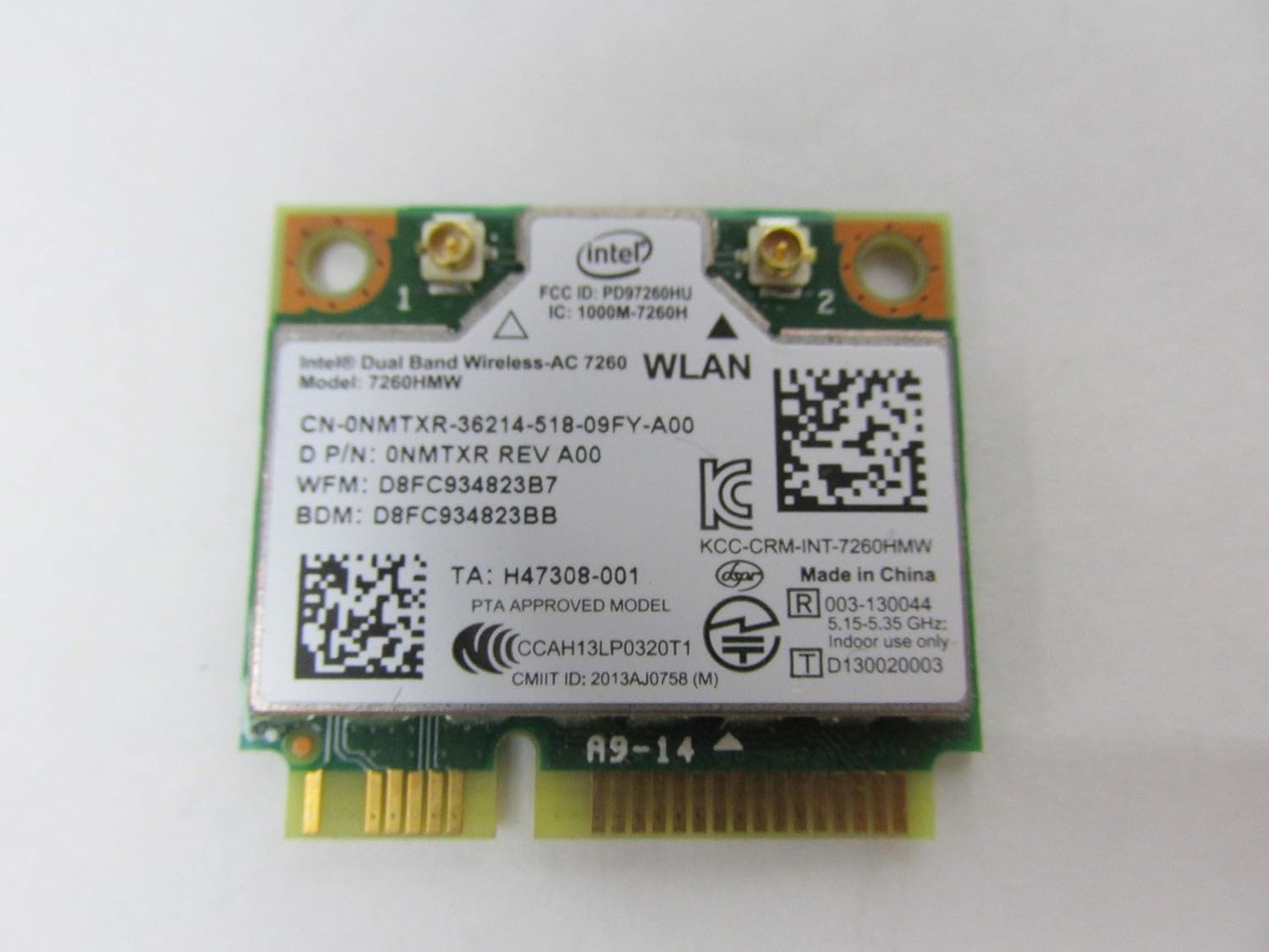 Amazon.com: Intel Dual Band Wireless Ac 7260 Wlan Wifi 7260hmw Mini-pci ...
