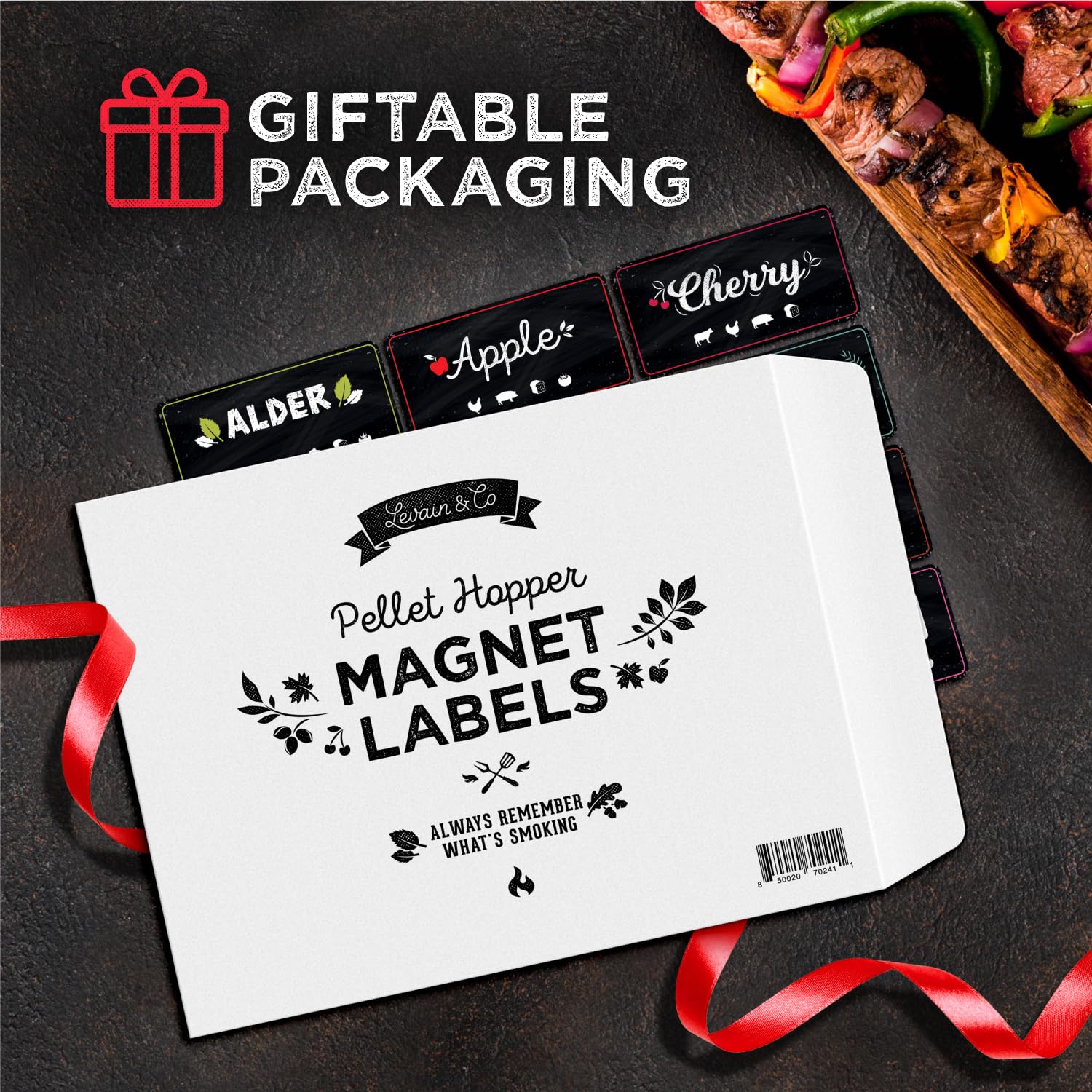 Snapklik.com : Pellet Hopper Magnet Labels - Flavor Tags For Smoker And ...