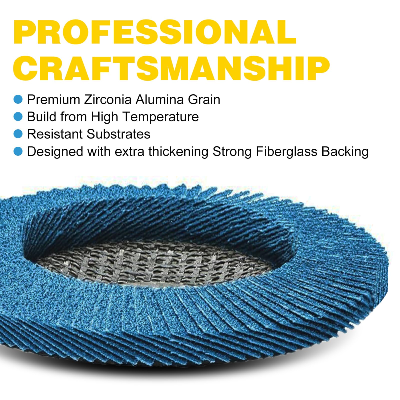 Snapklik.com : PRETEC Flap Discs 4 1/2 For Angle Grinder, 12 Pcs Flap ...
