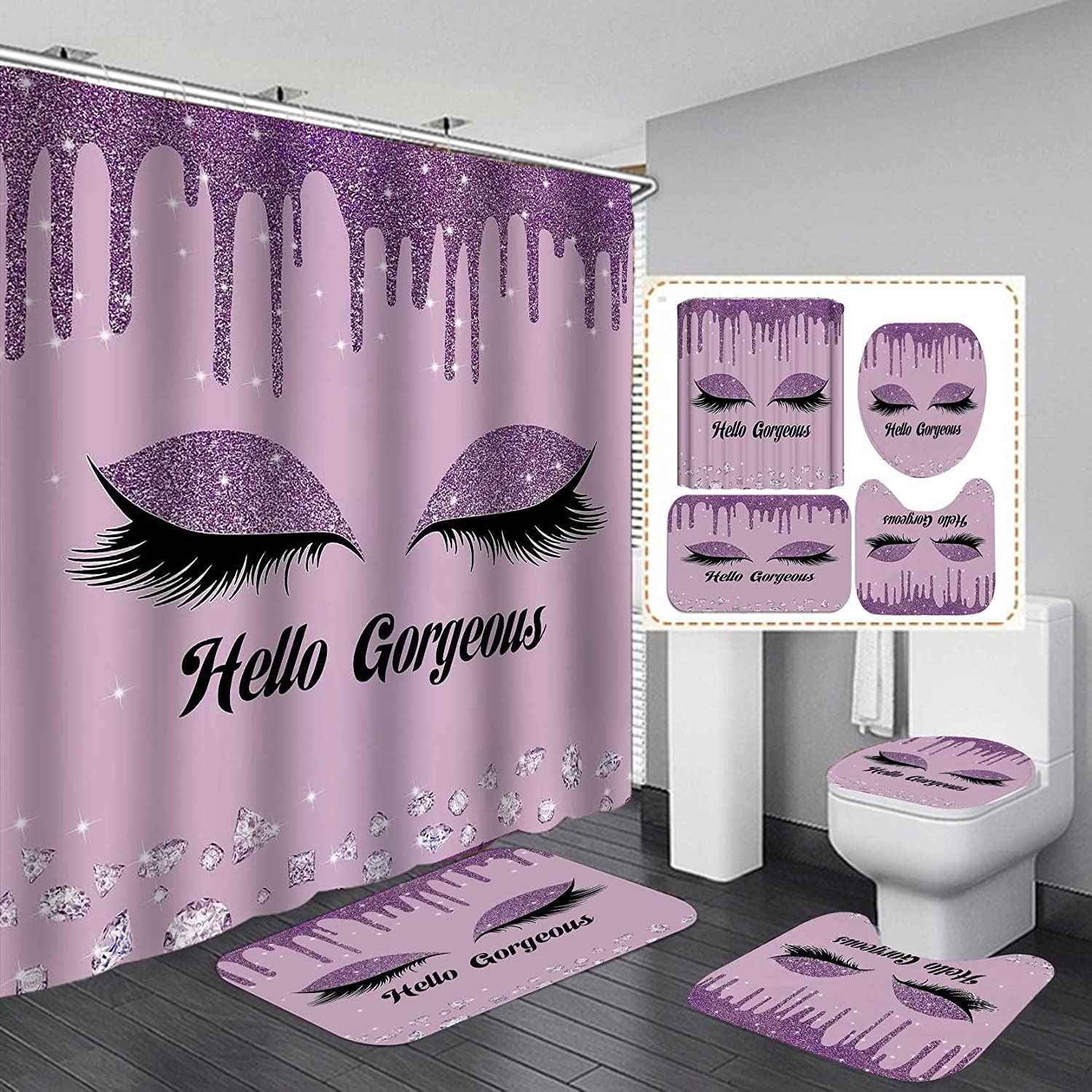 Purple Sparkly Toilet