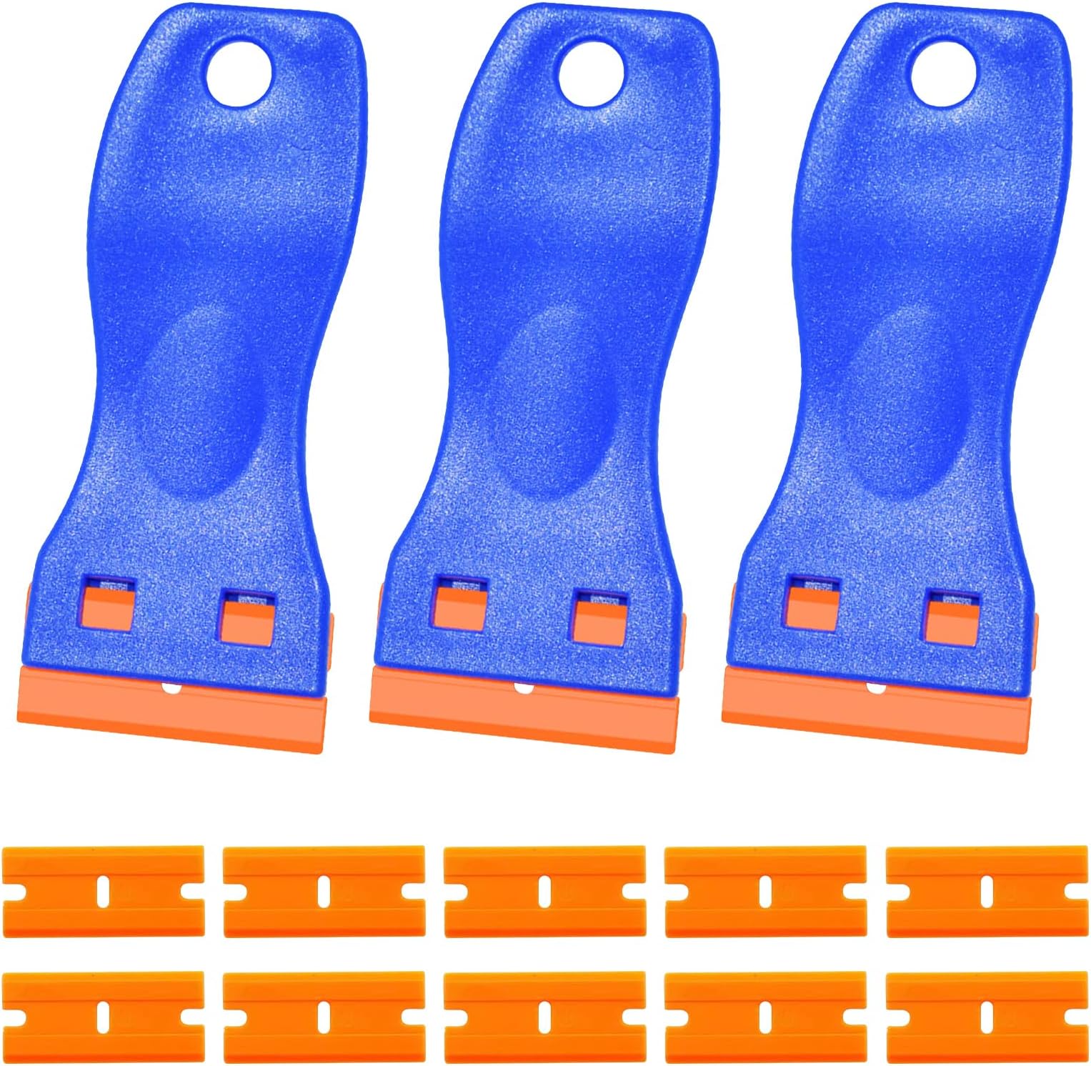 CANOPUS Plastic Razor Scraper Tool Non Scratch with 10 Double Edged ...