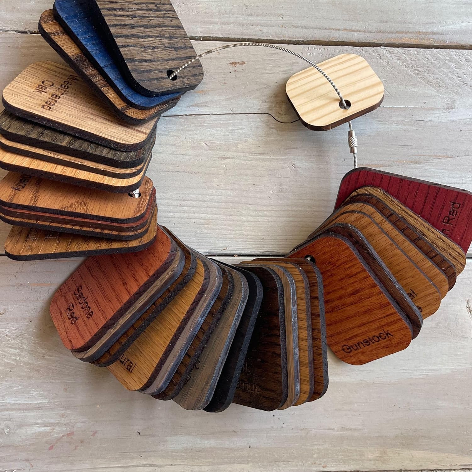 Amazon.com: White oak Stain Samples, 30 Stain Samples - Wood Stain ...