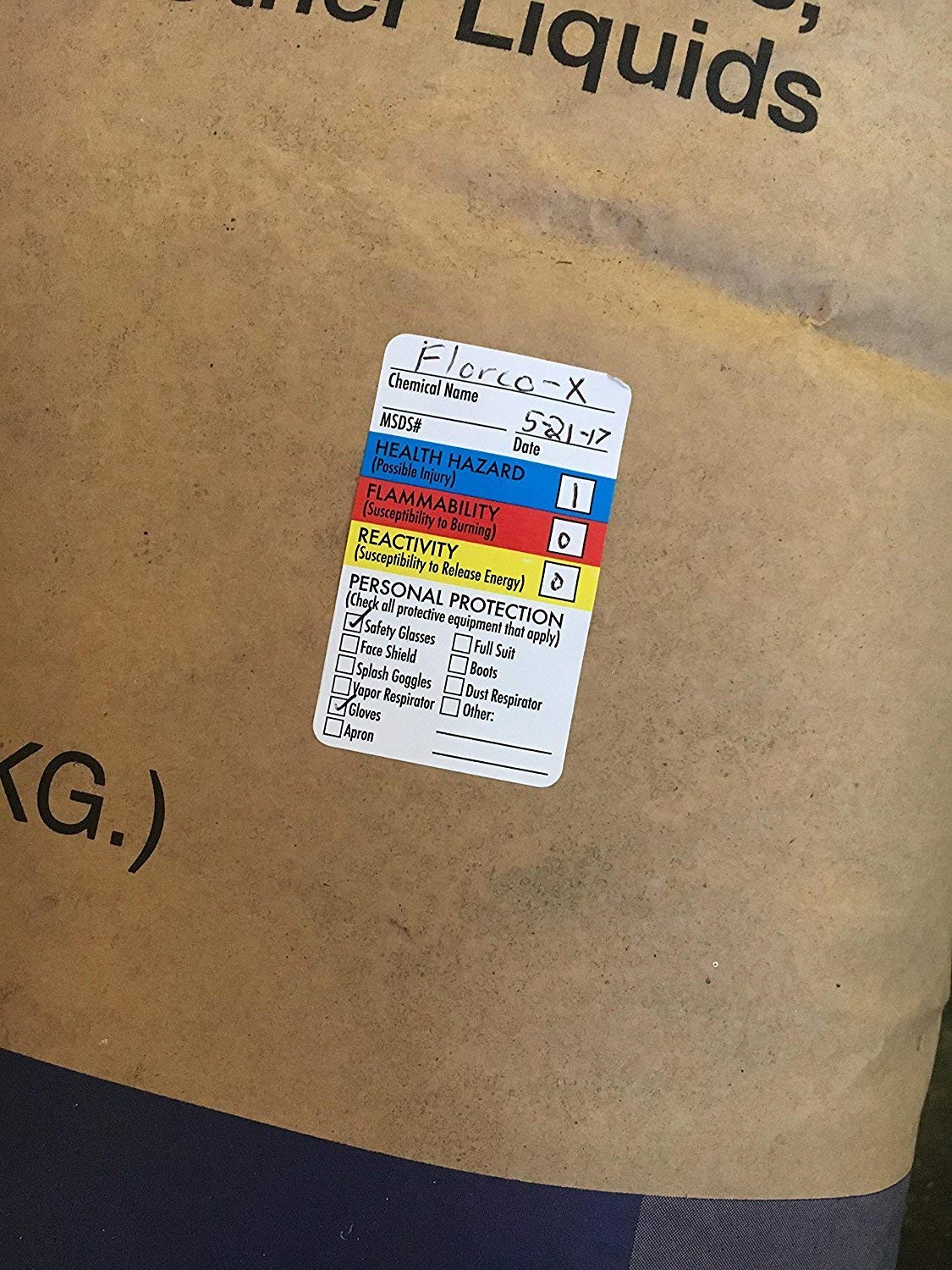 SDS Stickers 500 Stickers - 2 Rolls of 250, 1.5" x 2.5", Right To Know ...