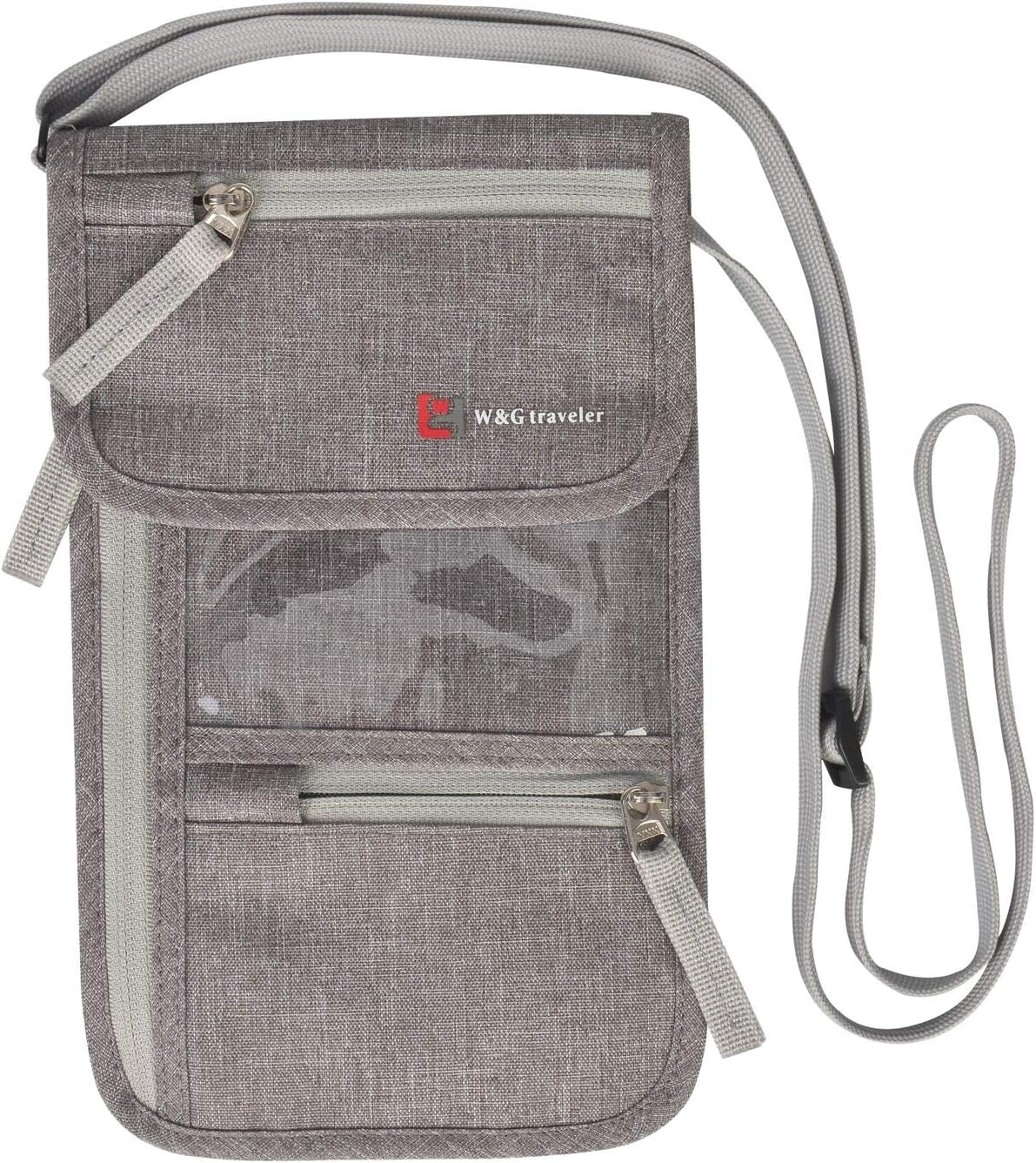 Amazon.com | Waterproof RFID Blocking Passport Holder Neck Stash Pouch ...