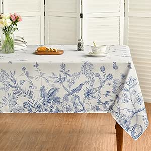Amazon.com: Horaldaily Spring Tablecloth 52×70 Inch, Hand-Drawing ...