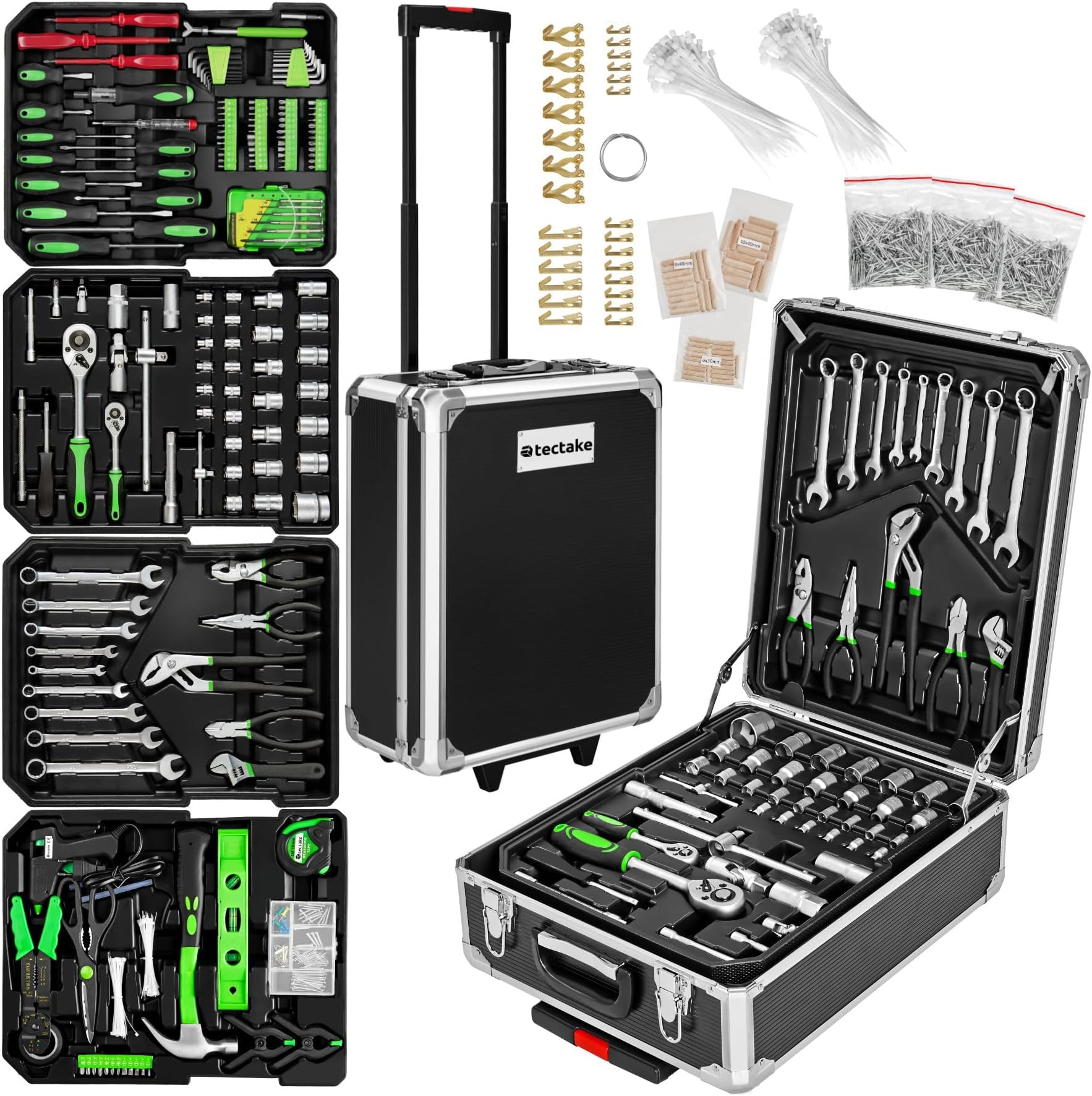 Amazon Basics Household Tool Set, 65 Piece, Black : Amazon.co.uk: DIY ...