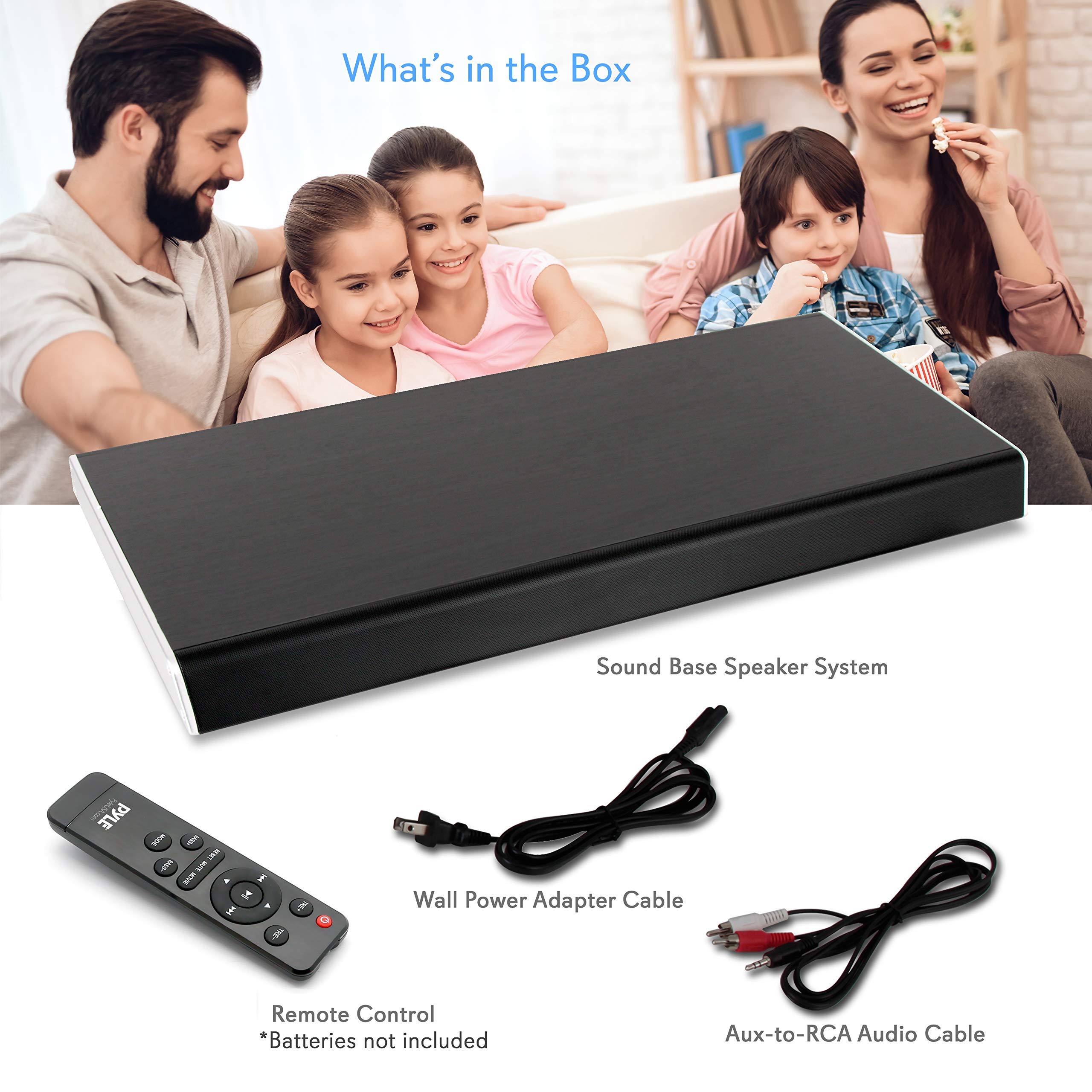 Surround Sound TV Sound Bar - Bluetooth Compatible Wireless Soundbar ...