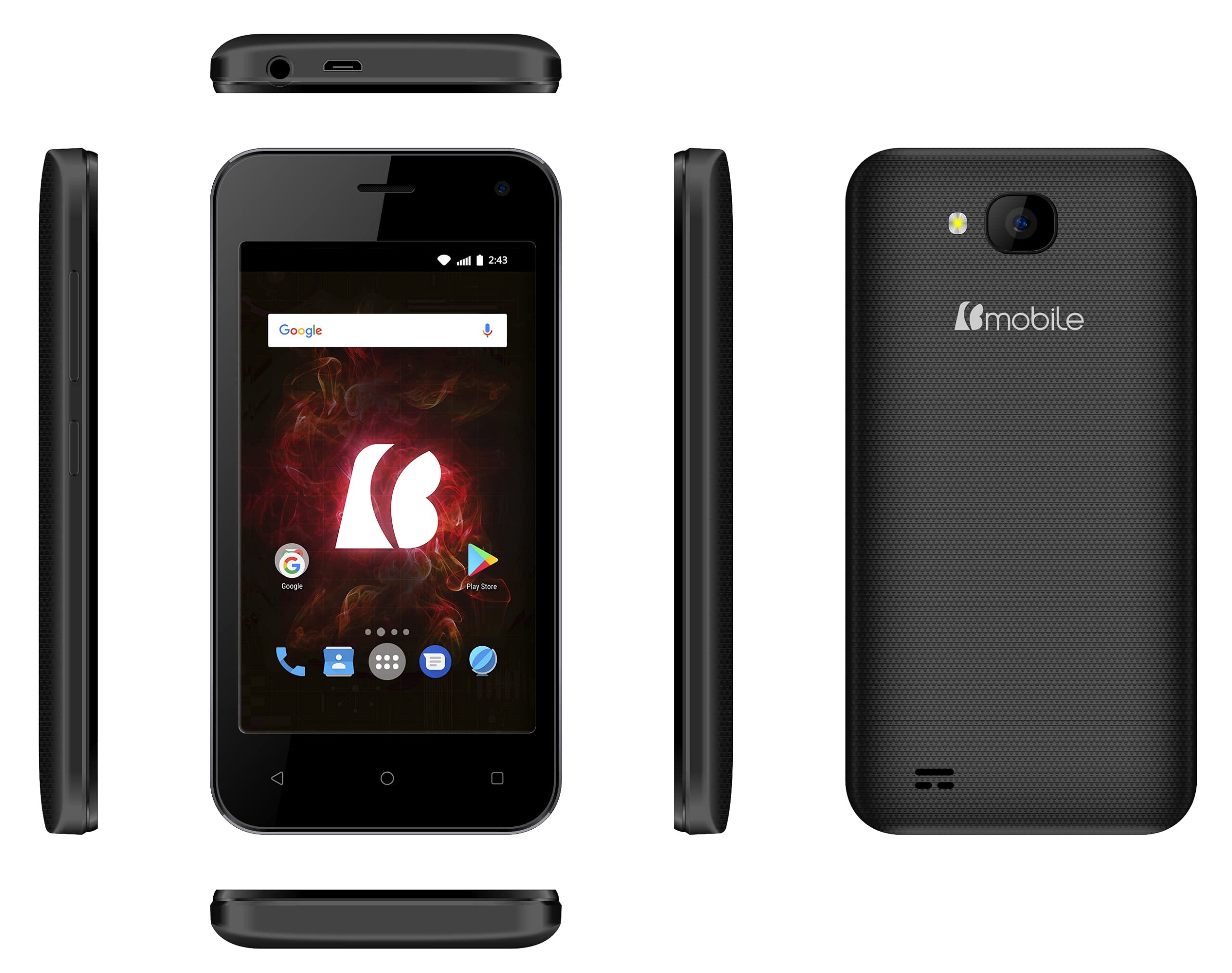 Bmobile Celular Liberado Smartphone Pantalla Táctil AX687 Negro Dual ...