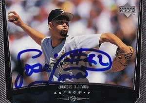 Jose Lima Signed 1999 Upper Deck Astros Baseball Card #111 PSA/DNA Auto ...