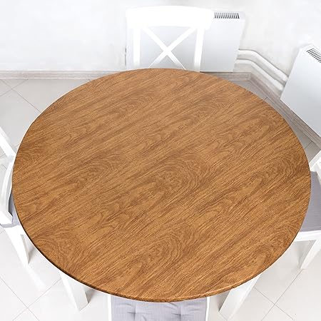 Amazon.com: Wood Grain Vinyl Elastic Table Cover : Home & Kitchen