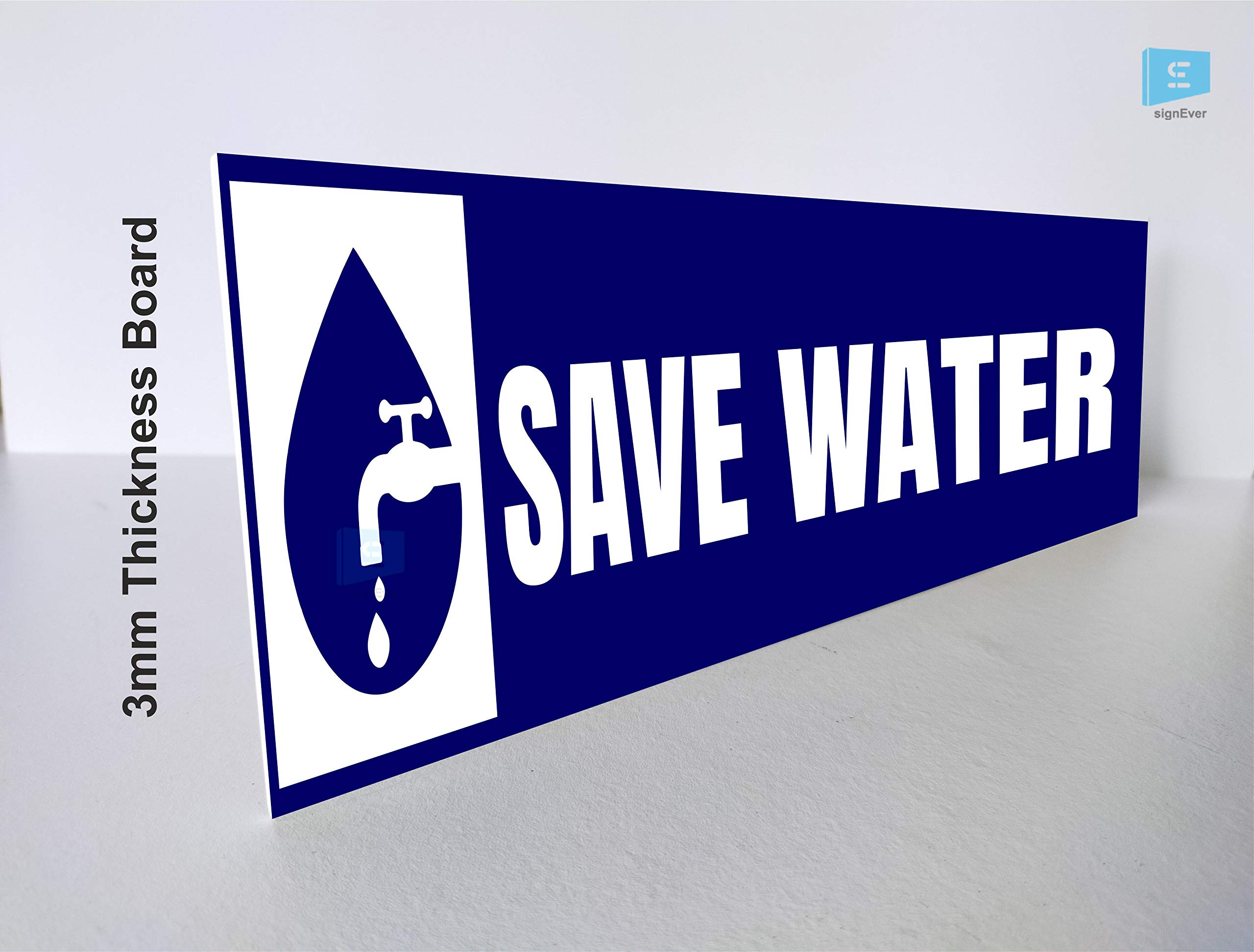 Buy SIGN EVER Save Water Sign Boards For School Office Collage Factory ...