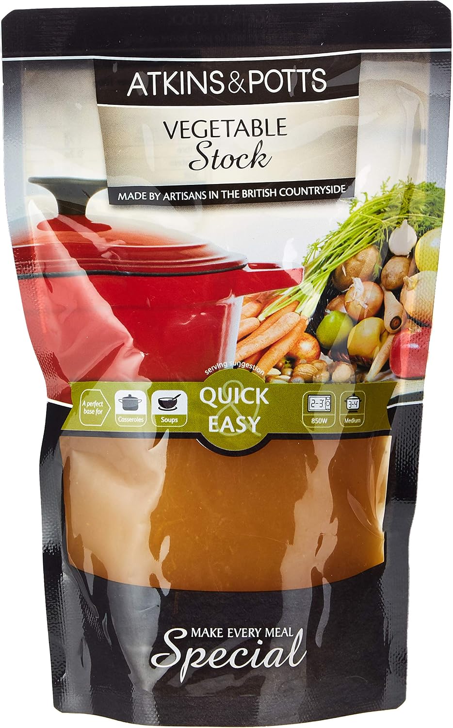 Atkins & Potts Vegetable Stock, 350 g : Amazon.co.uk: Grocery