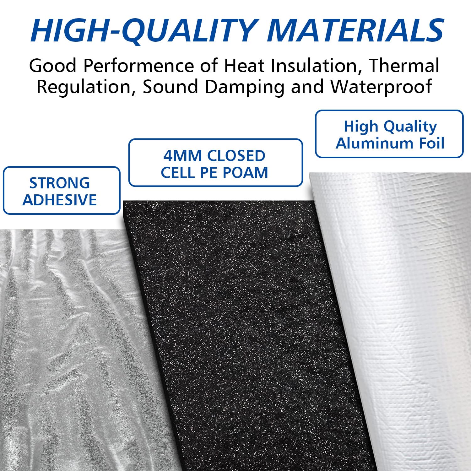 Snapklik.com : 36 Sqft Sound Deading Material For Cars 157Mil(4MM ...