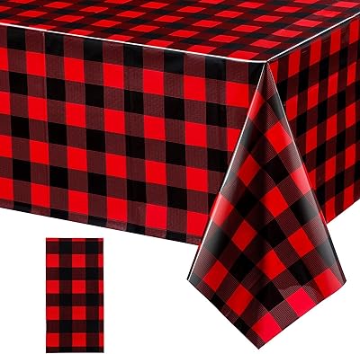 Amazon.com: DKULMN 3PCS Yellow and White Checkered Tablecloths,108''x54 ...