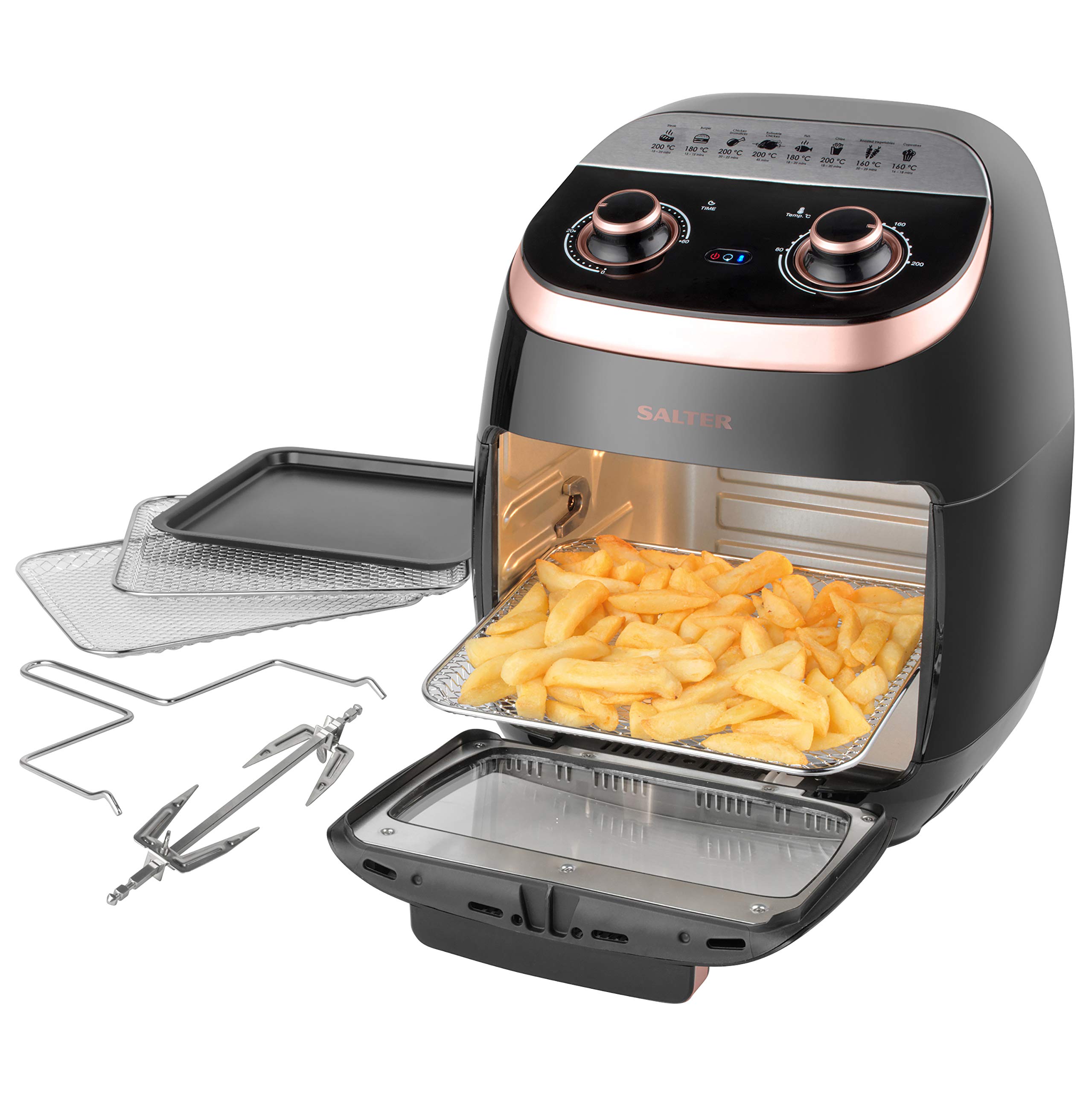Salter EK3661RG AeroCook Pro XL-Air Fry, Roast, Rotisserie, Grill ...
