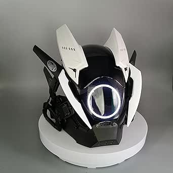 Amazon.com: XYRuiHang White Black Punk Mask Cosplay for Men/Women ...