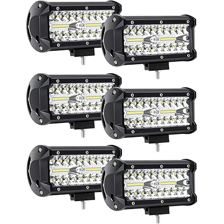 Amazon.com: YEEGO DIRECT 7 Inch Led Light Bar, 240W 24000LM Spot Flood ...
