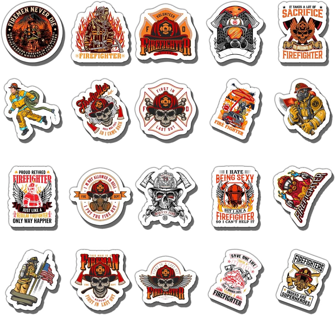 Amazon.com: GOLEEX 20 Pack Pcs Waterproof Vinyl Junior Firefighter ...