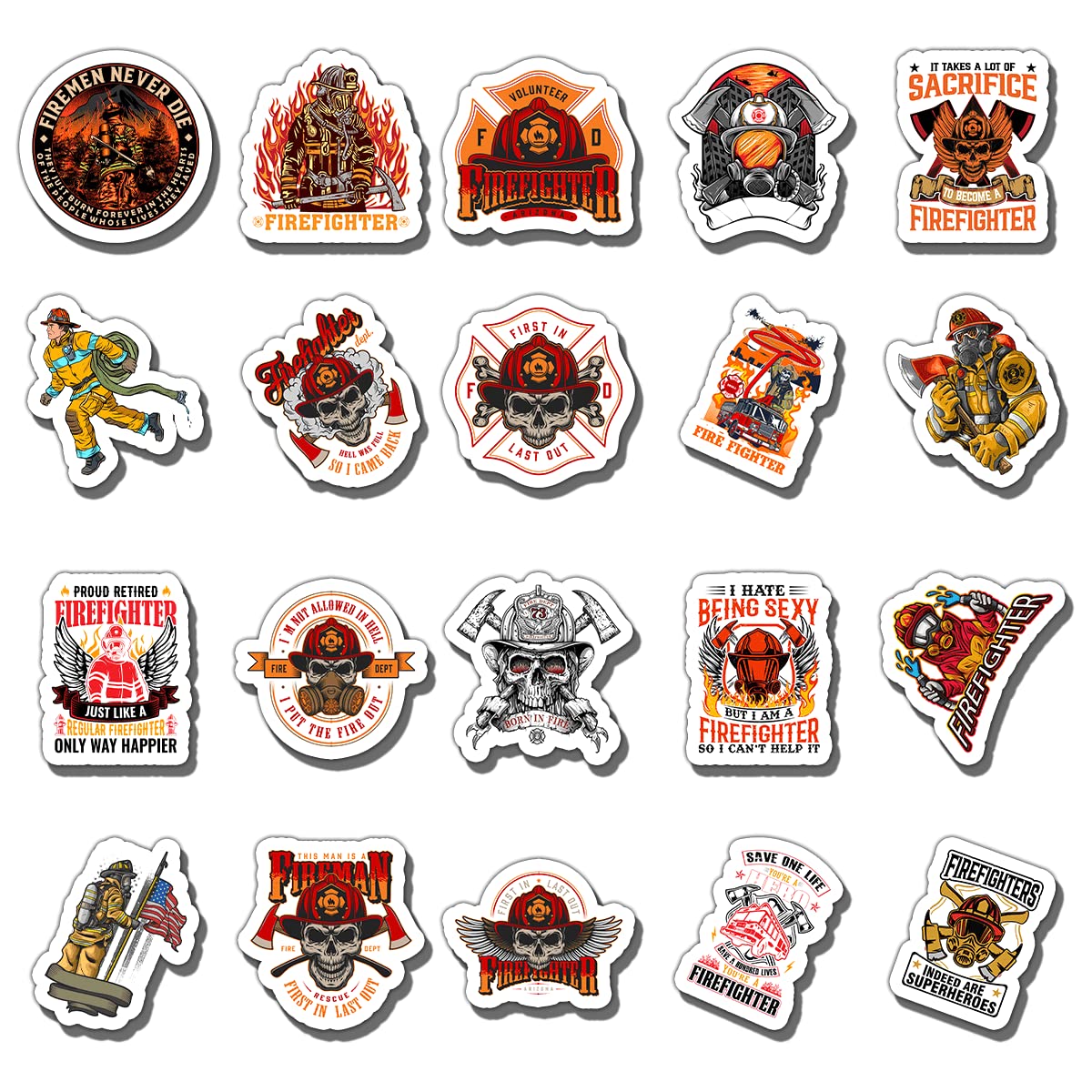 Amazon.com: GOLEEX 20 Pack Pcs Waterproof Vinyl Junior Firefighter ...