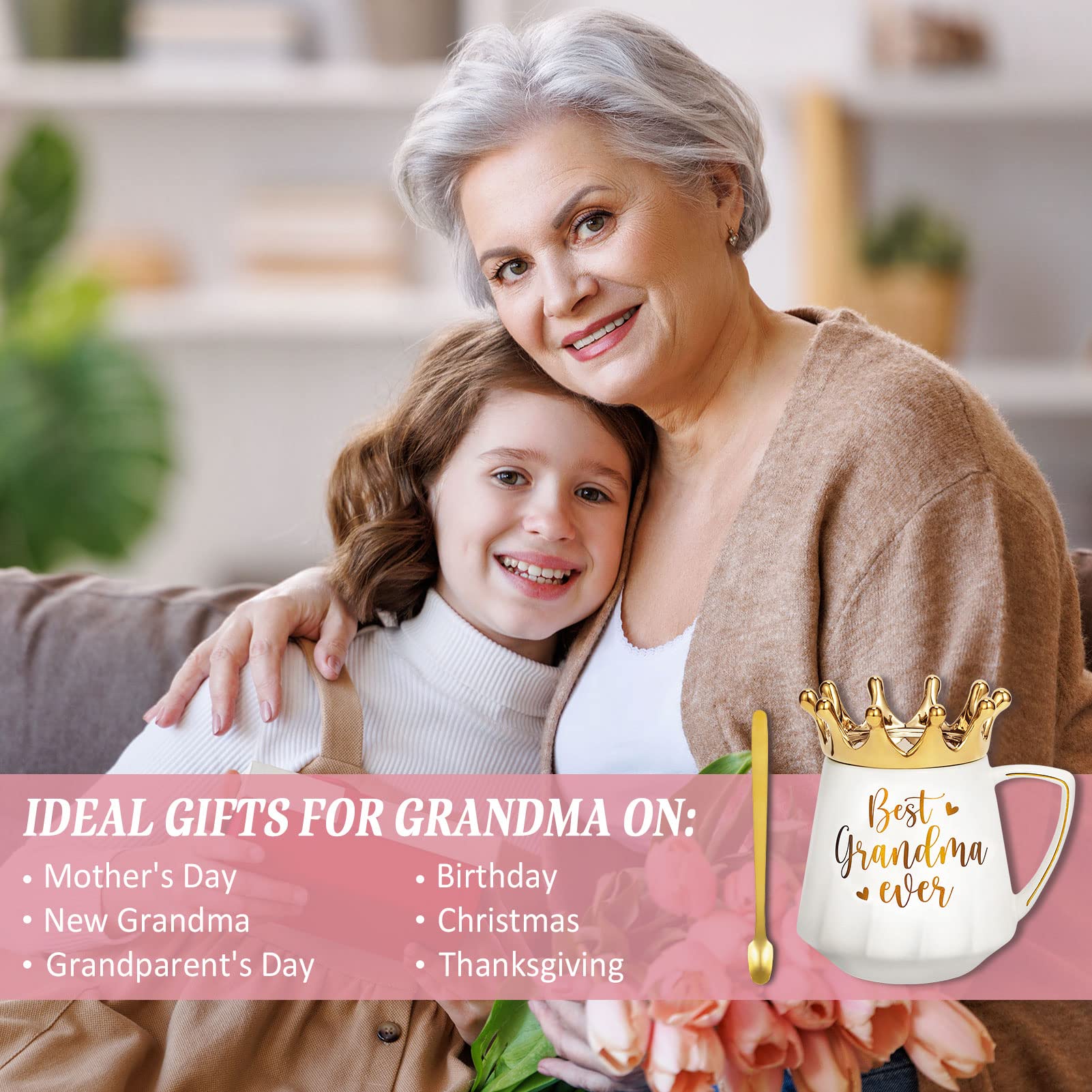 Mothers Day Gifts for Grandma Gifts from Grandkids Grandchildren, Best ...