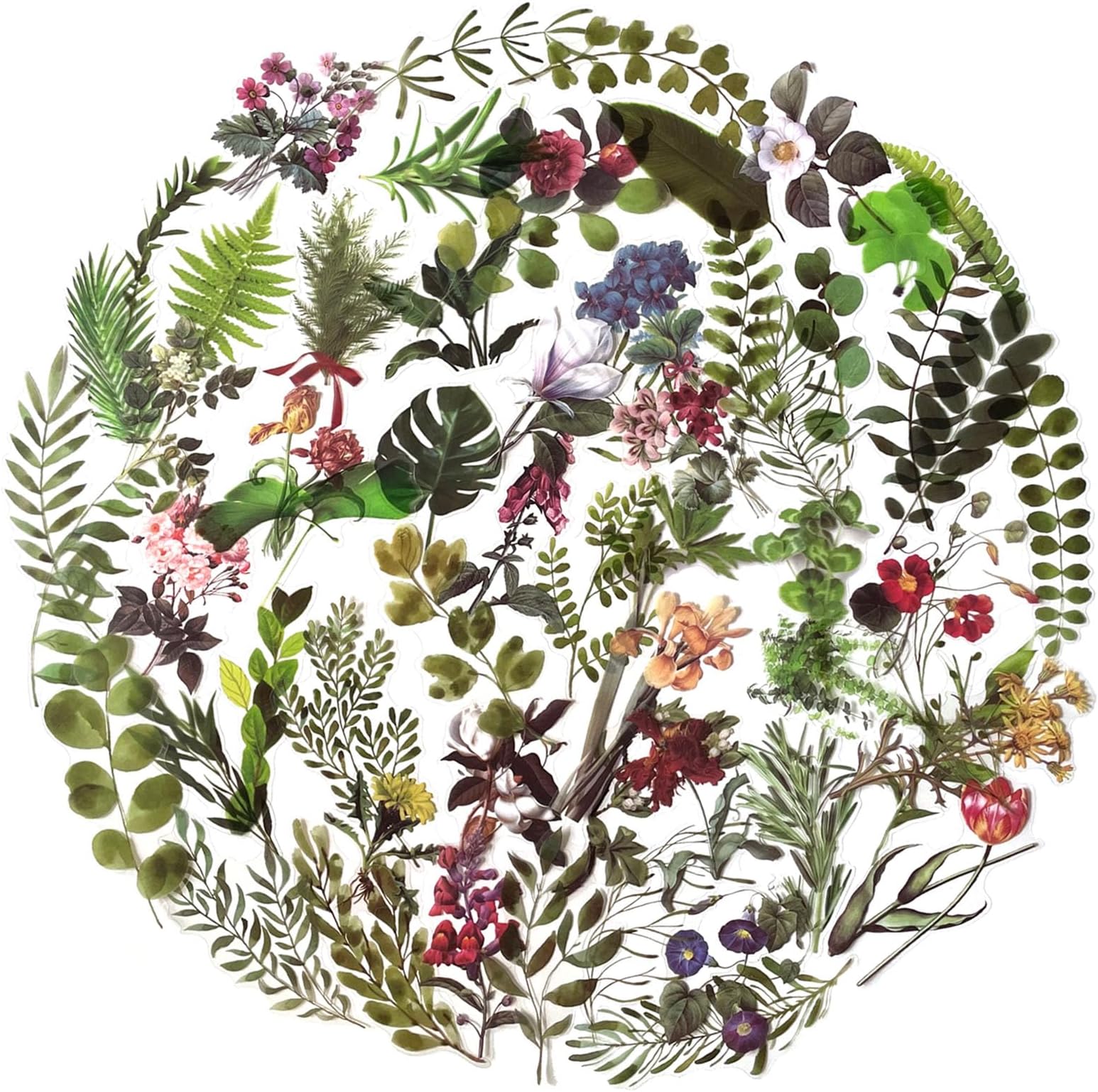 Amazon.com: Esland Greenery Leaves Planner Stickers Adhesive Aesthetic ...