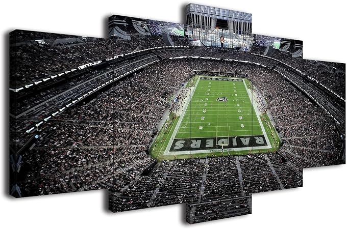 Amazon.com: Las Vegas City Raiders Stadium Poster American Football ...