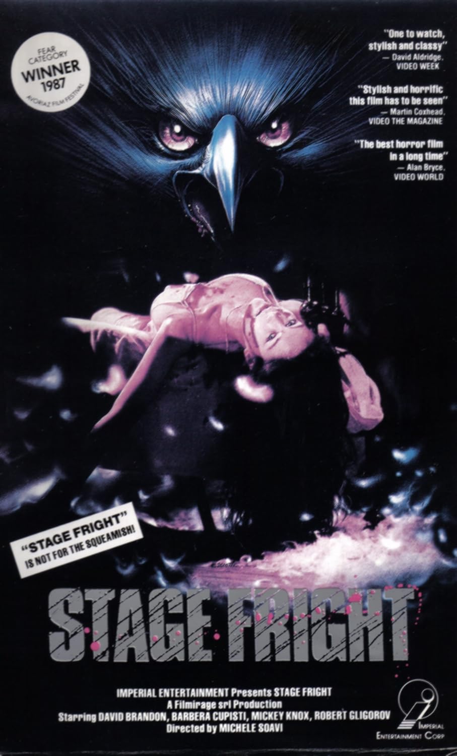 StageFright [VHS]: Amazon.co.uk: DVD & Blu-ray