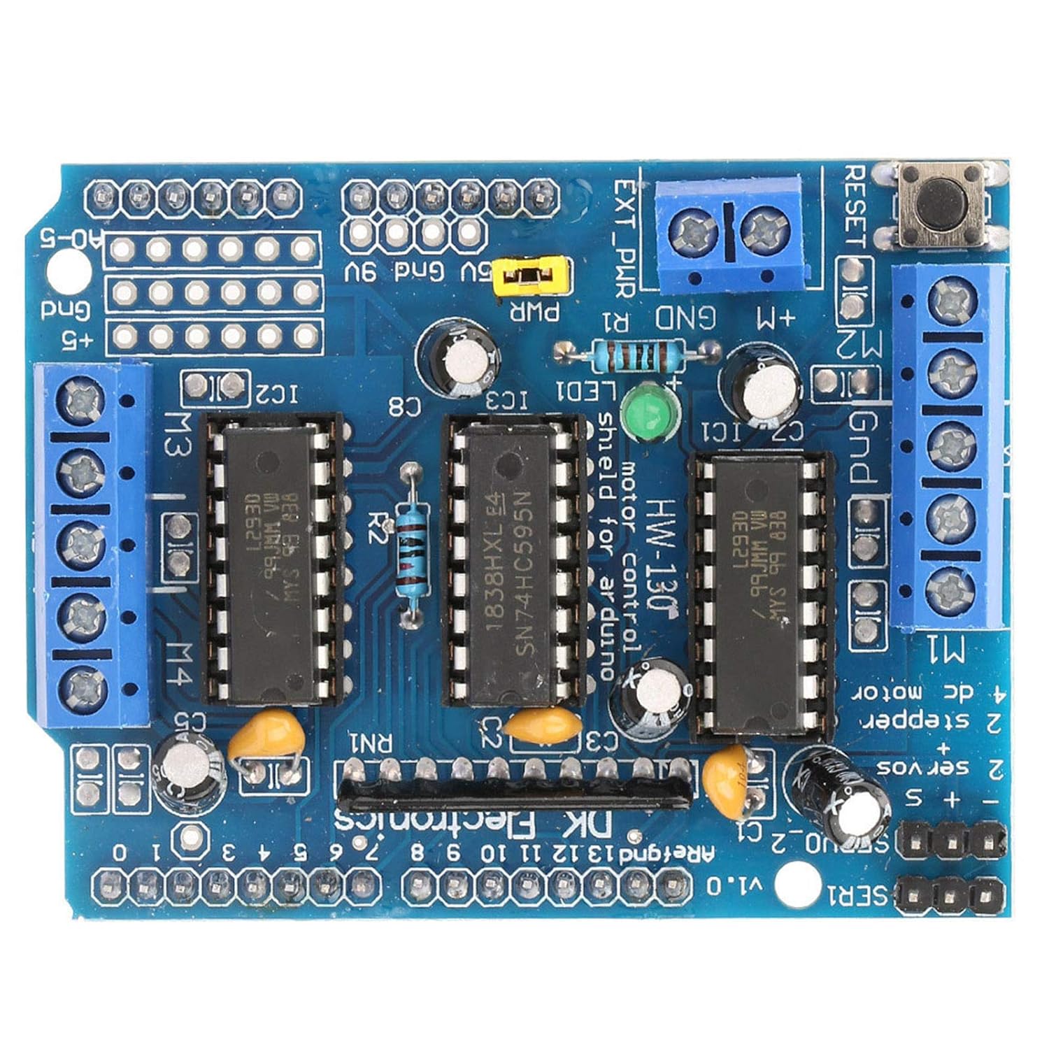 Motor Drive Shield Módulo de Expansión L293D Motor Drive Module 4.5V a ...