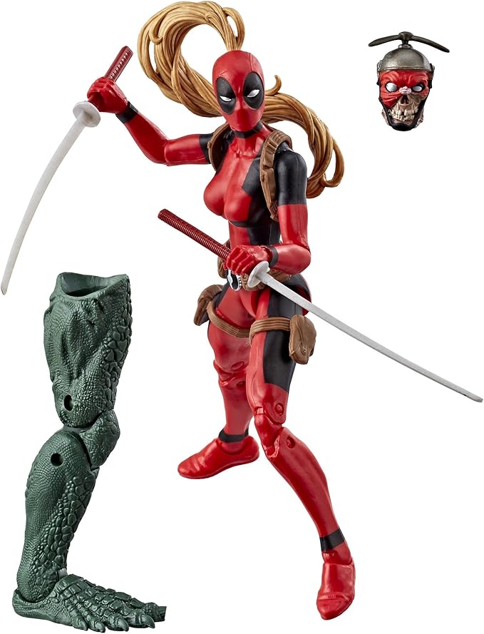 Marvel Legends Series: Deadpool - Dame Deadpool 15cm Figurine : Amazon ...