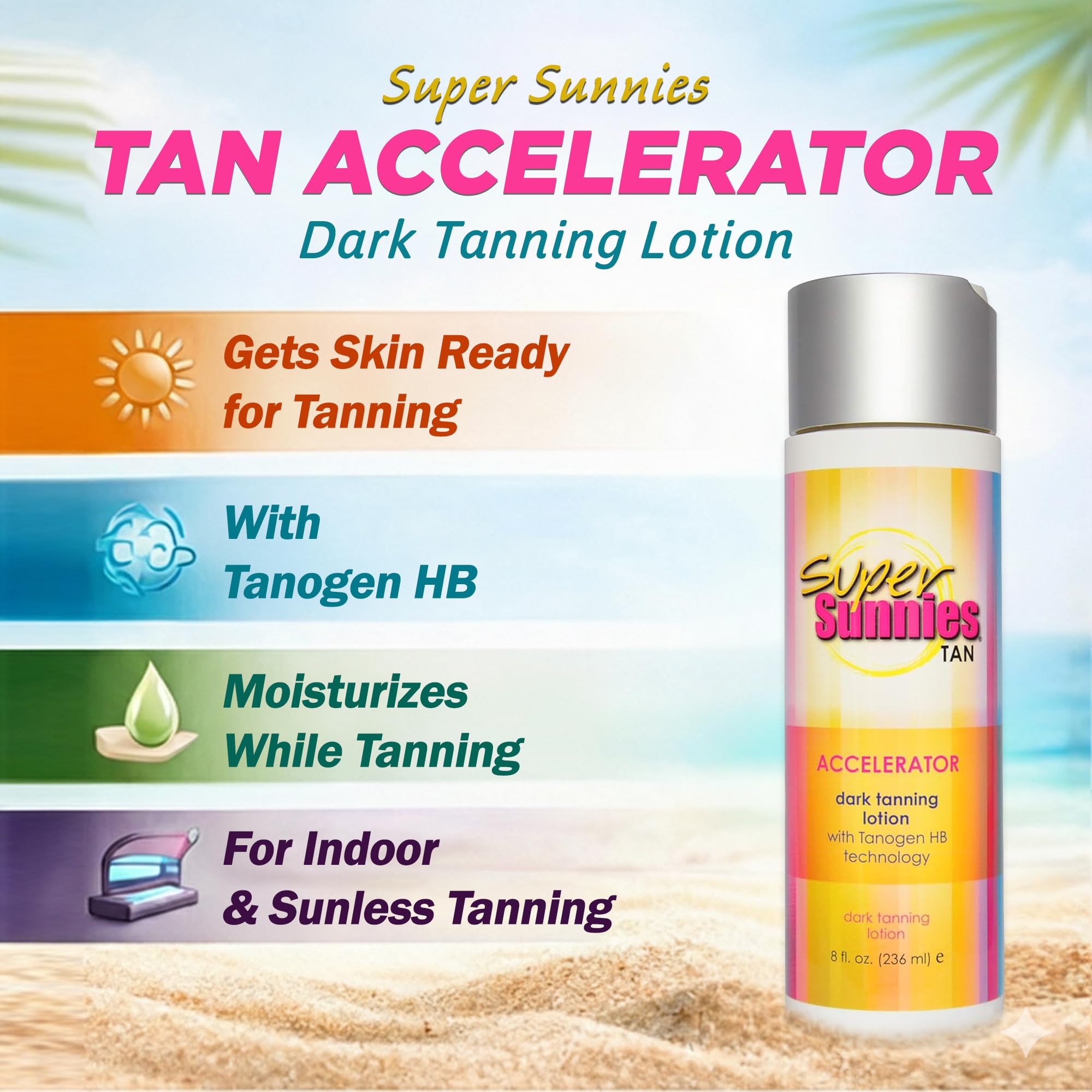 Snapklik.com : Super Sunnies Tan Accelerator For Outdoor And Indoor Tanning