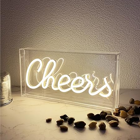 Amazon.com : Cheers Neon Sign USB Powered with Dimmable Switch,LED Neon ...