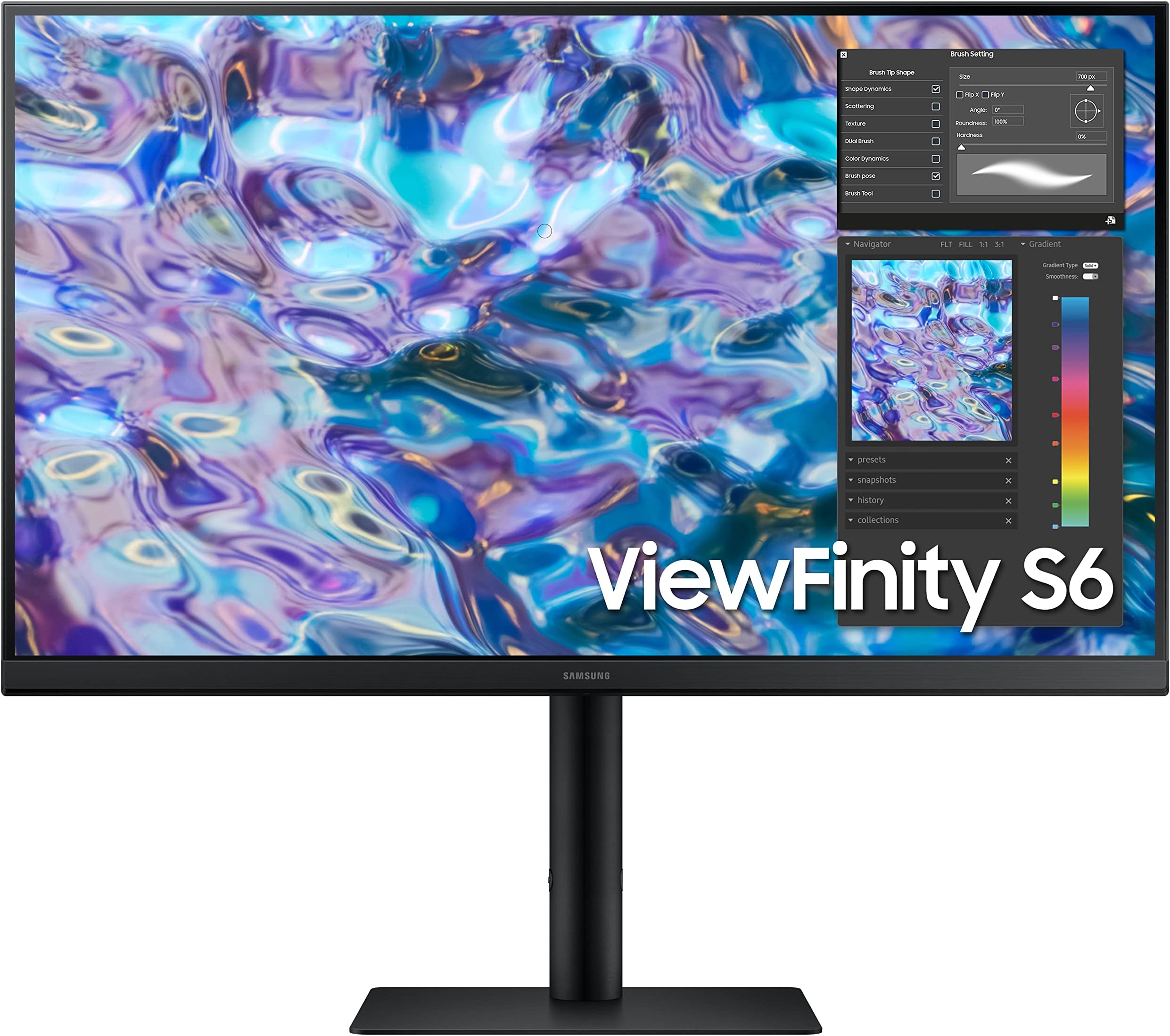 Samsung ViewFinity S6 Flat Monitor 27-Inch (68.5 cm) QHD (2,560 x 1,440 ...