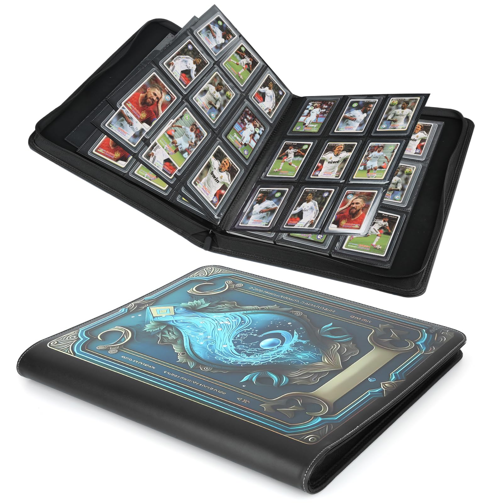 Amazon.com: Toploader Binder,Toploader Hard Cases, 9-Pocket Pages ...