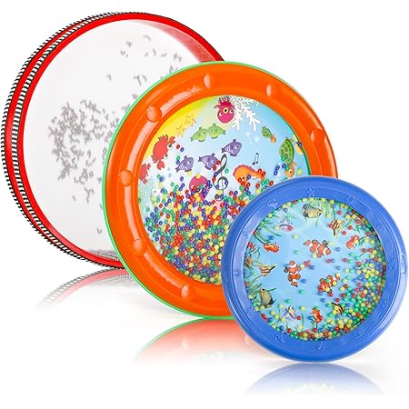 Amazon.com: Ocean Drums Wave Bead Drums Sea Sound Drums Musical ...