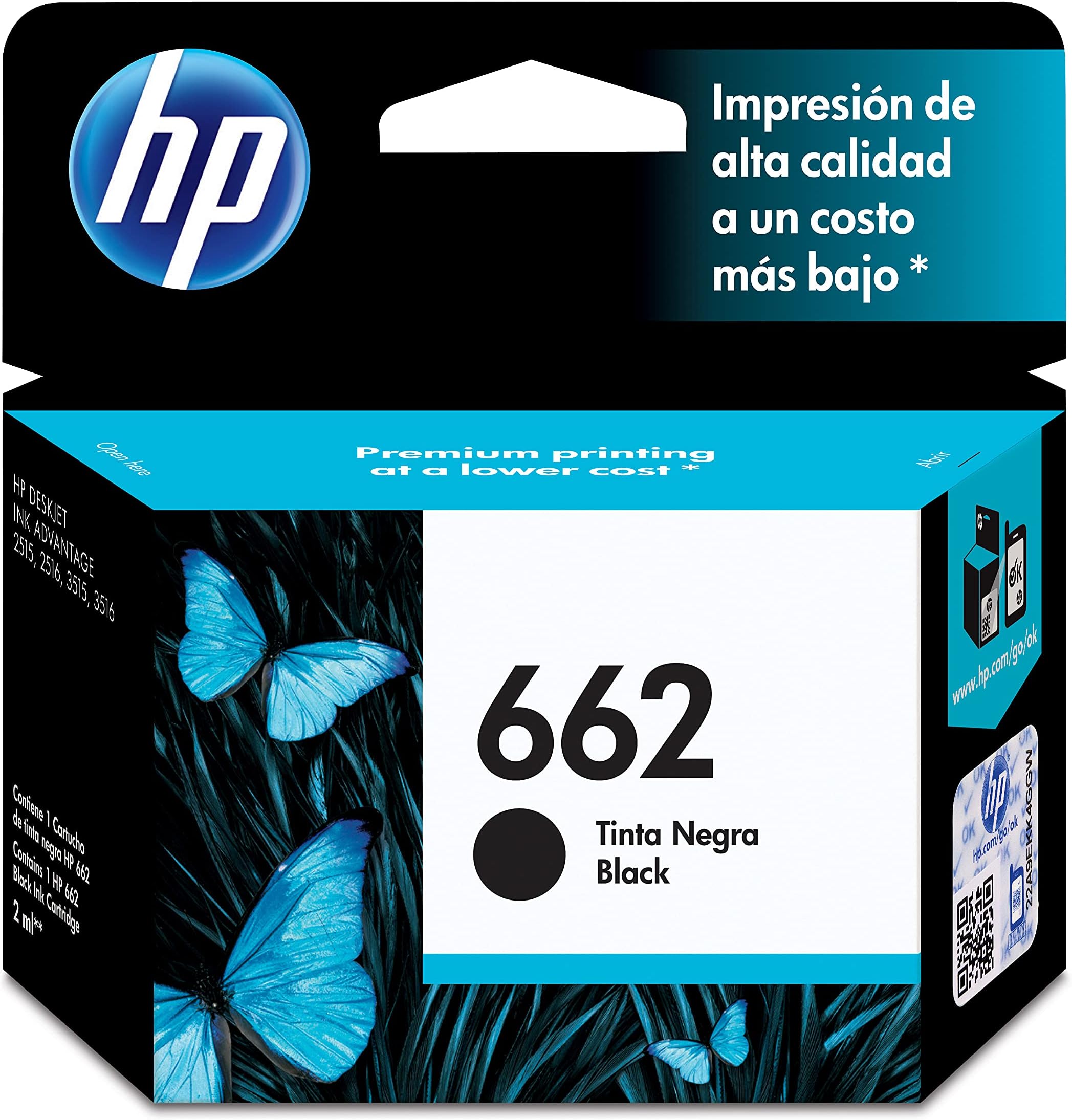 HP Cartucho de tinta 667 negra Original (3YM79AL) Para HP DeskJet Ink ...