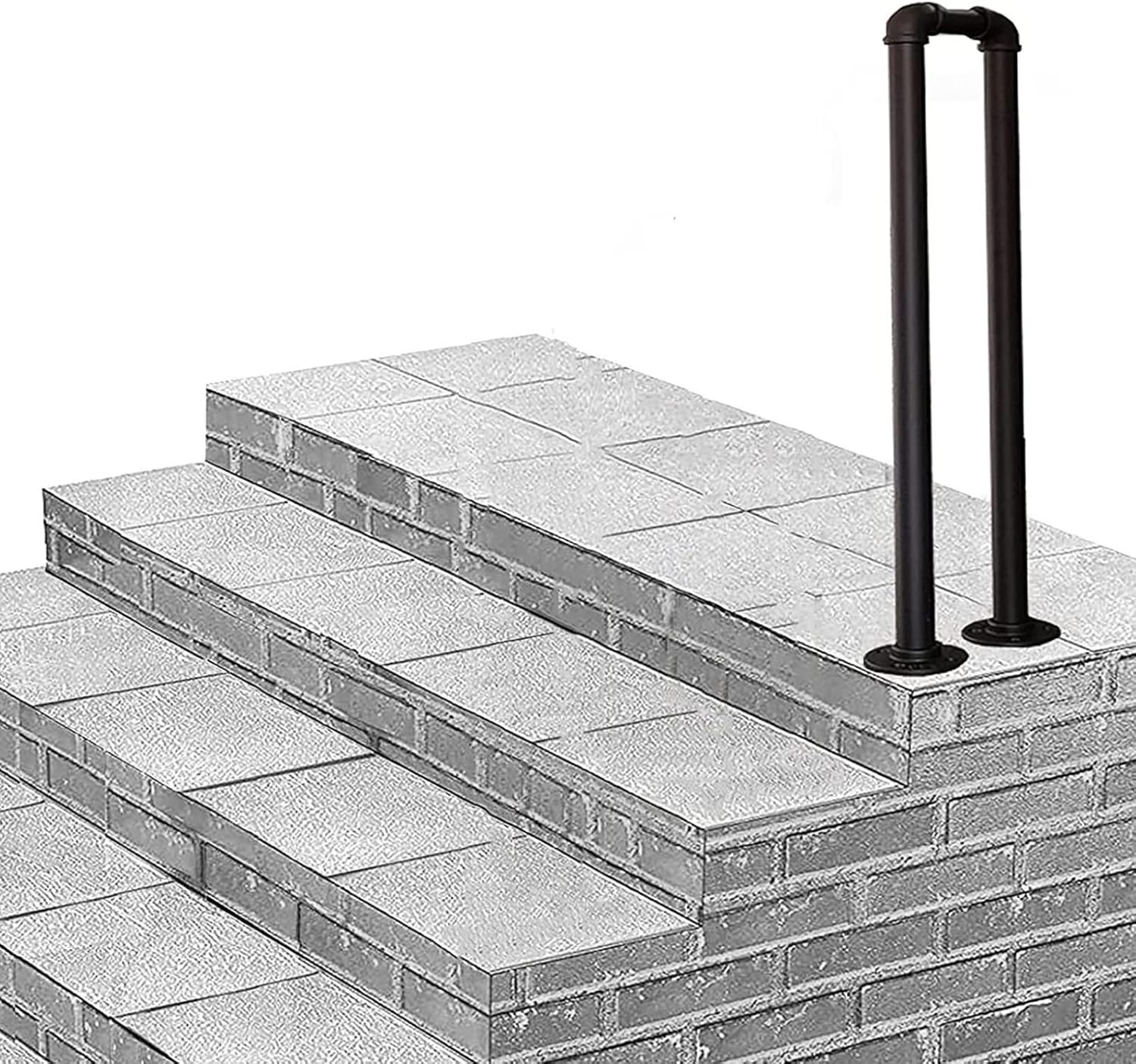 Amazon.com: MAZY·URBAN Handrails for Stairs Outside Wrought Iron Hand ...