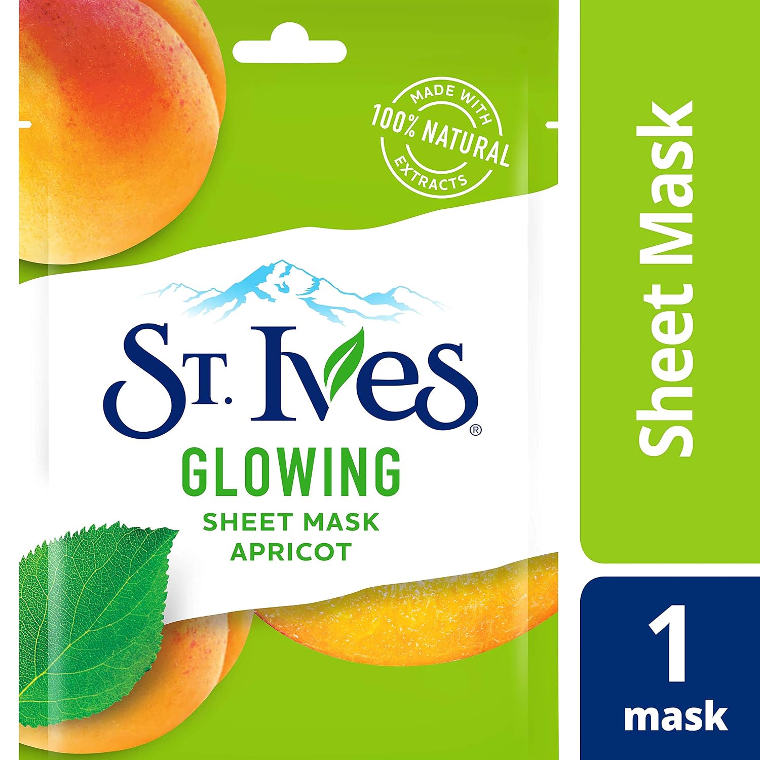 Amazon.com : St. Ives Skin Care Sheet Mask, Glow Apricot, 6 Count ...