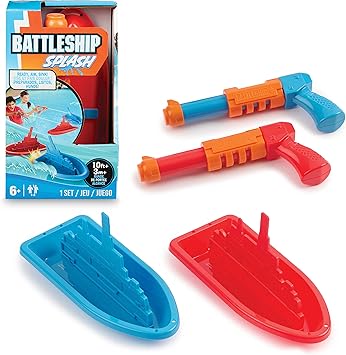 Amazon.com: Hasbro Battleship Splash Game – Backyard Water Toys for ...