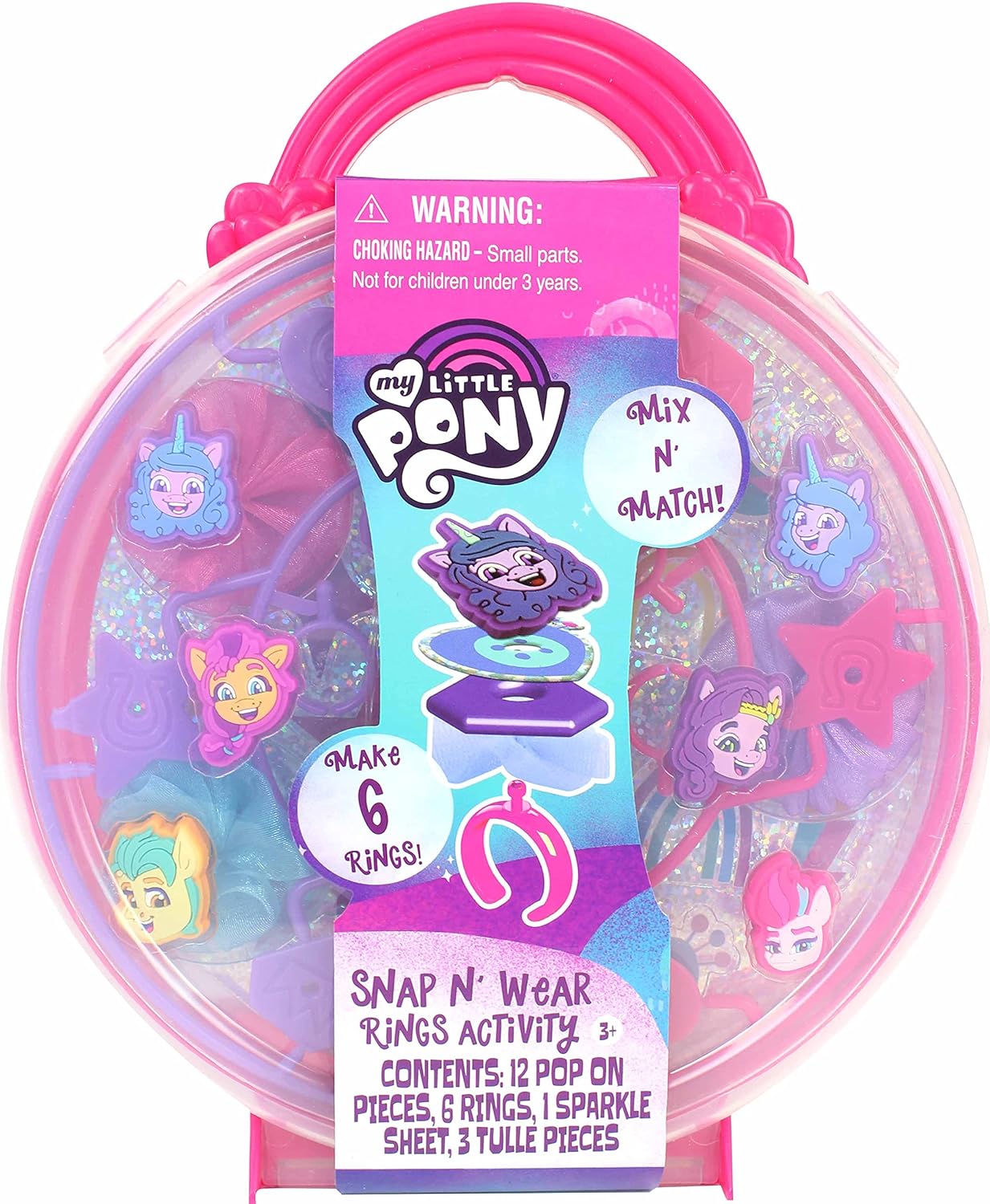 Amazon.com: Tara Toys My Little Pony Snap N Wear Rings : Toys & Games
