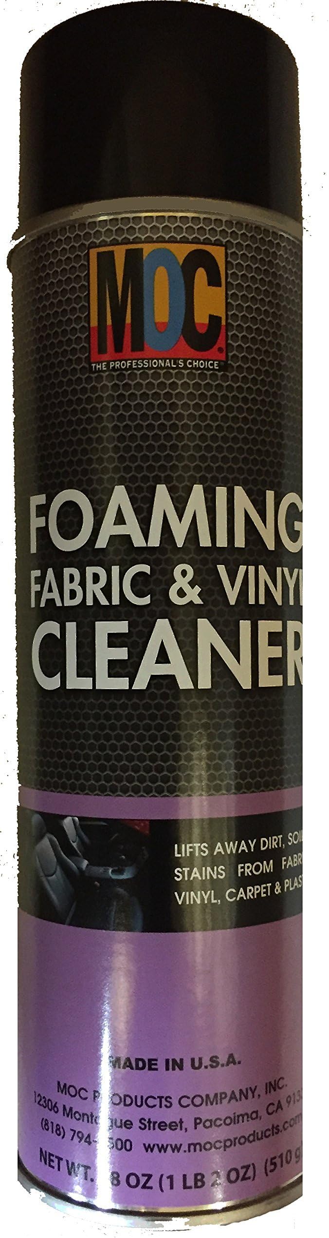 Amazon.com: MOC Professional Foaming Fabric & Vinyl Stain Cleaner ...