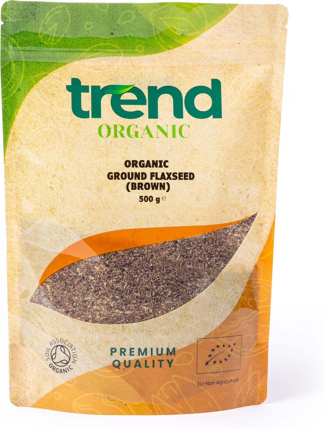 Trend Organic Ground Flaxseed (Brown), Milled Linseed Seeds, High in ...