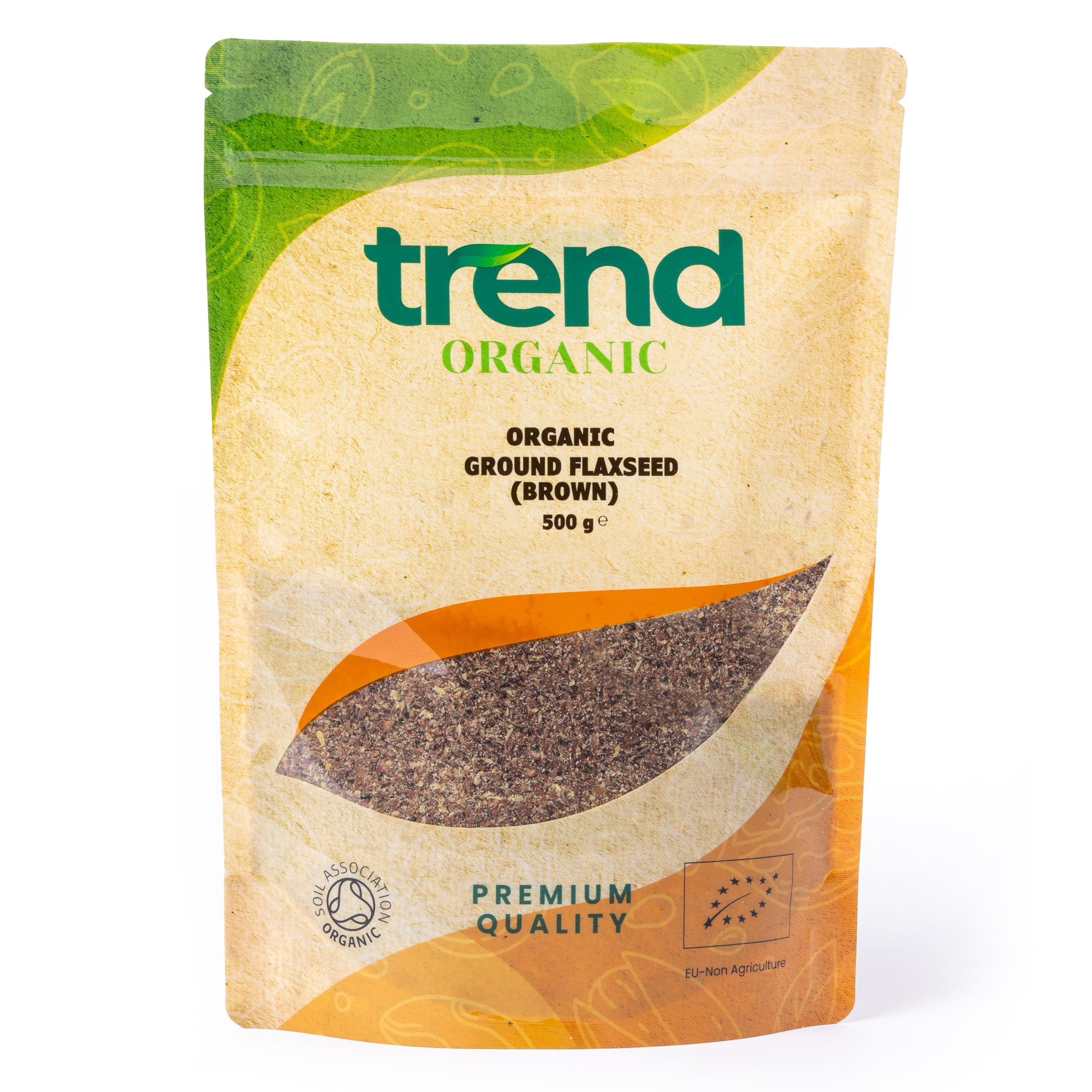 Trend Organic Ground Flaxseed (Brown), Milled Linseed Seeds, High in ...