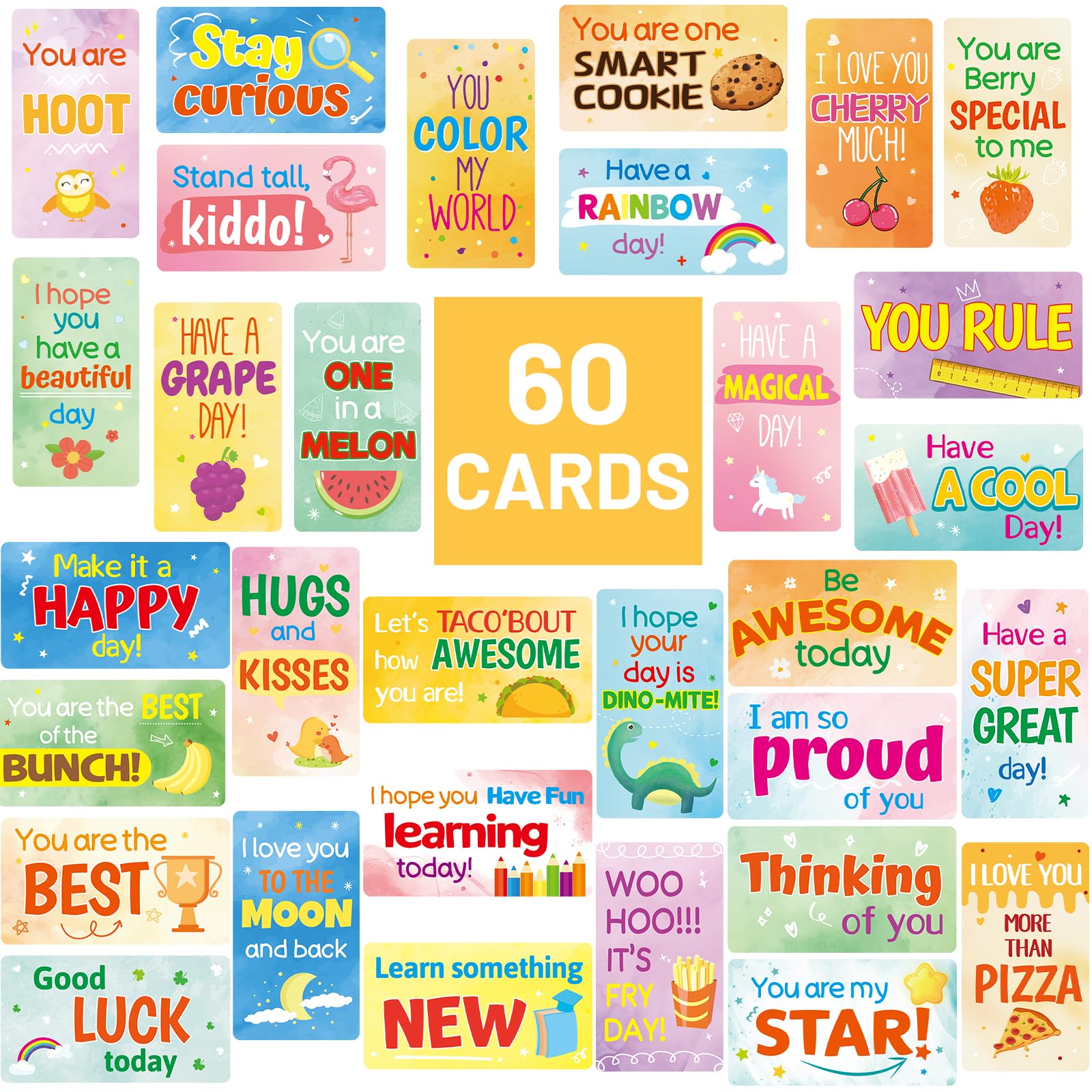 Tarjetas De Notas Inspiradoras Tarjetas Motivacionales Para Niños