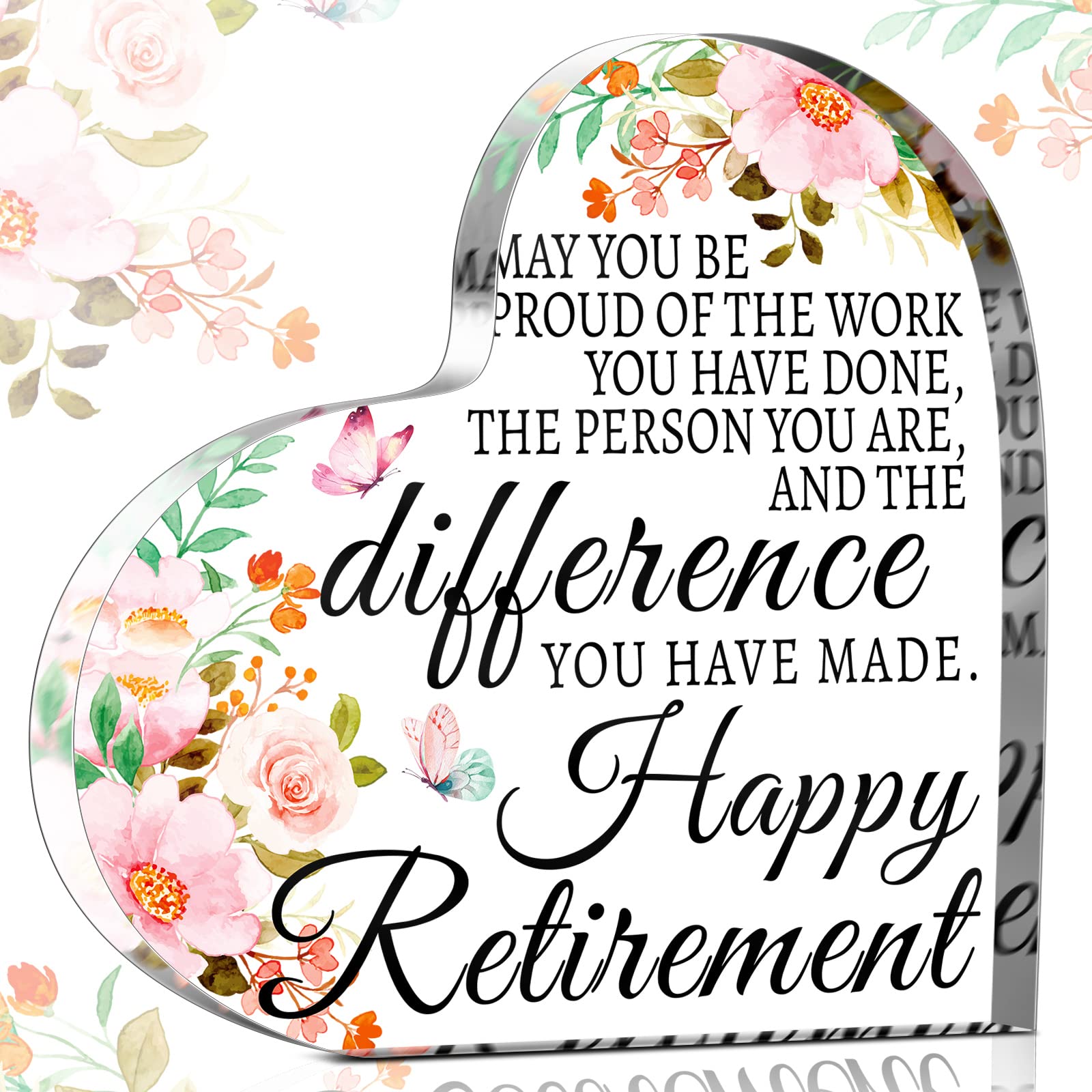 Amazon.com: Retirement Gift for Women Men Retirement Plaque Happy ...