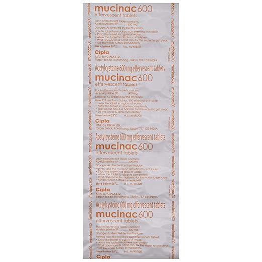 Mucinac 600 - Strip of 10 Tablets : Amazon.in: Health & Personal Care